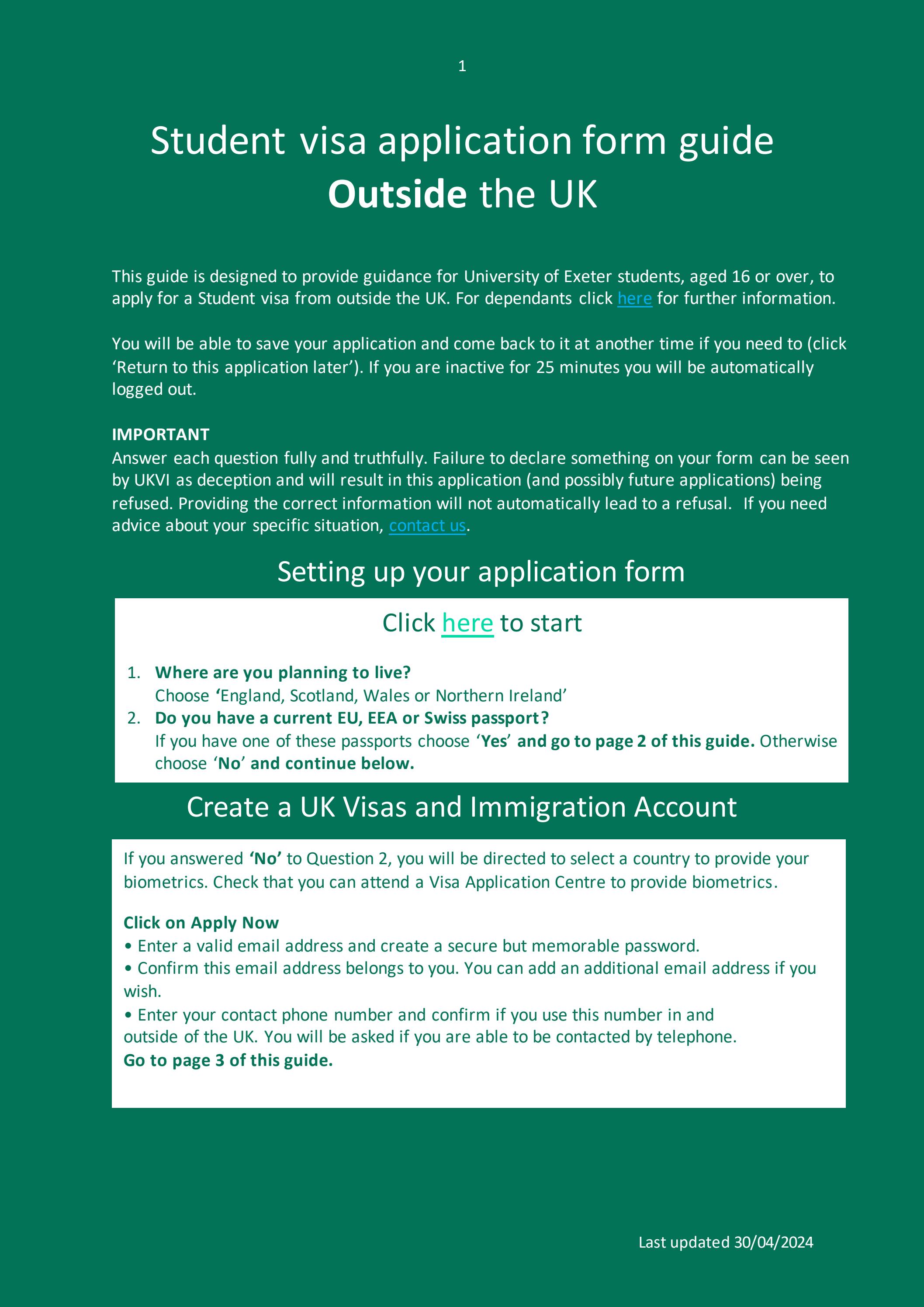 Application Form Guide Outside The Uk By University Of Exeter Issuu