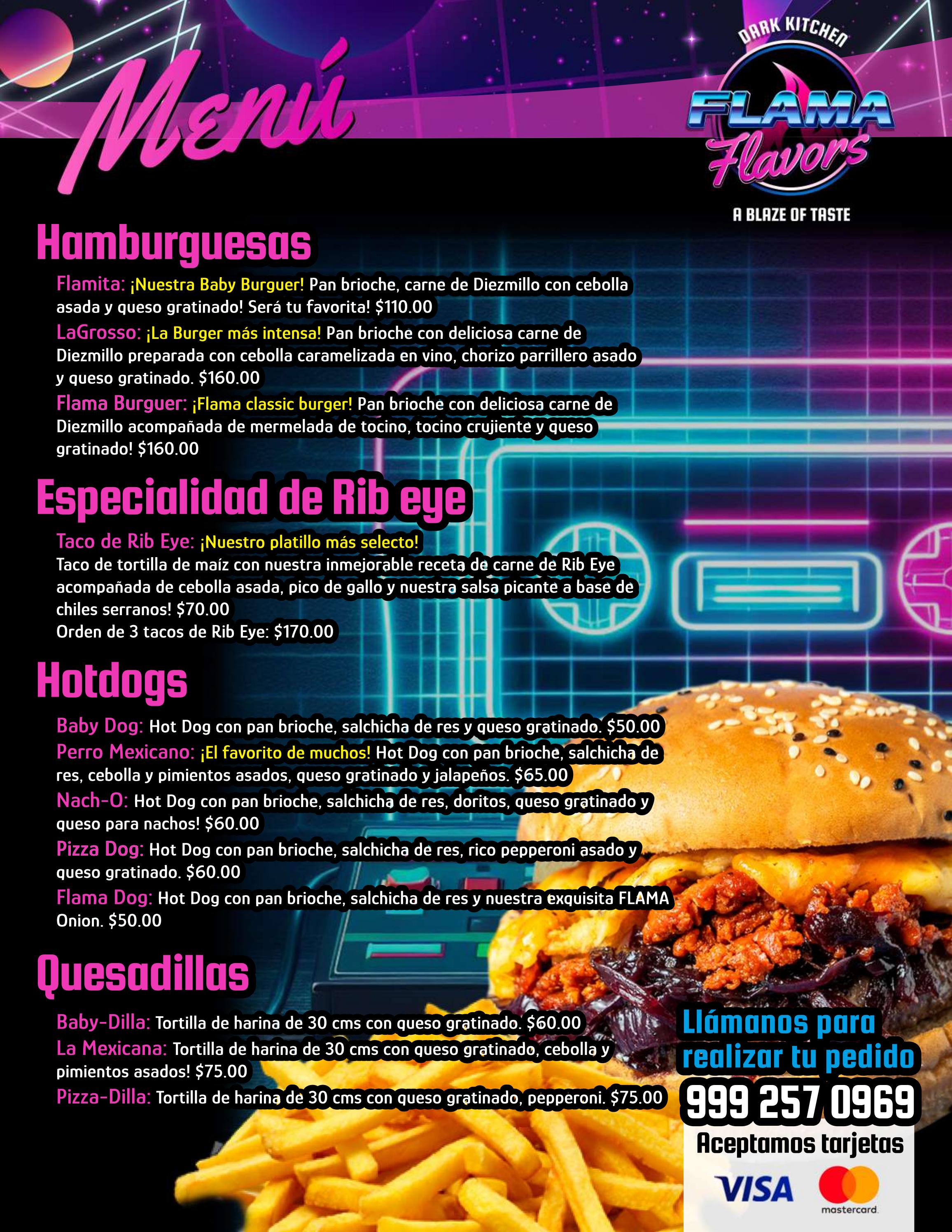 Flama Flavors Menú by flamaflavors - Issuu
