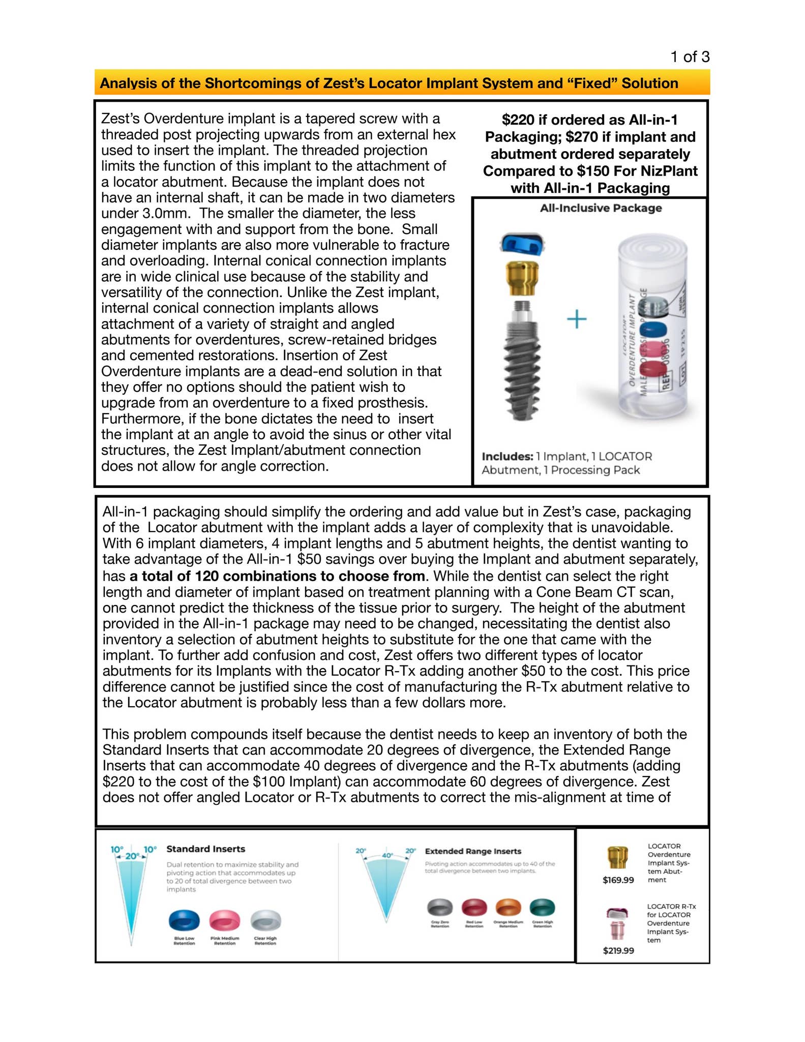 Analysis of the Shortcomings of the Zest Locator Implant_System by Dr ...