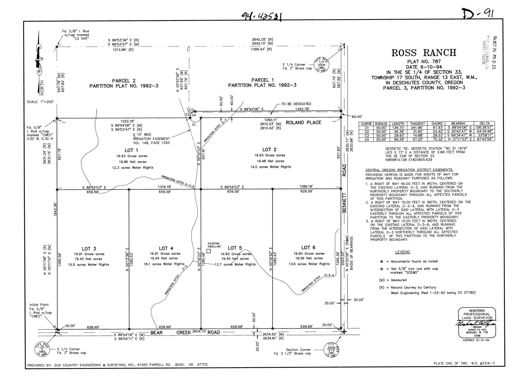 Ross Ranch Plat by info-deschutestitle - Issuu