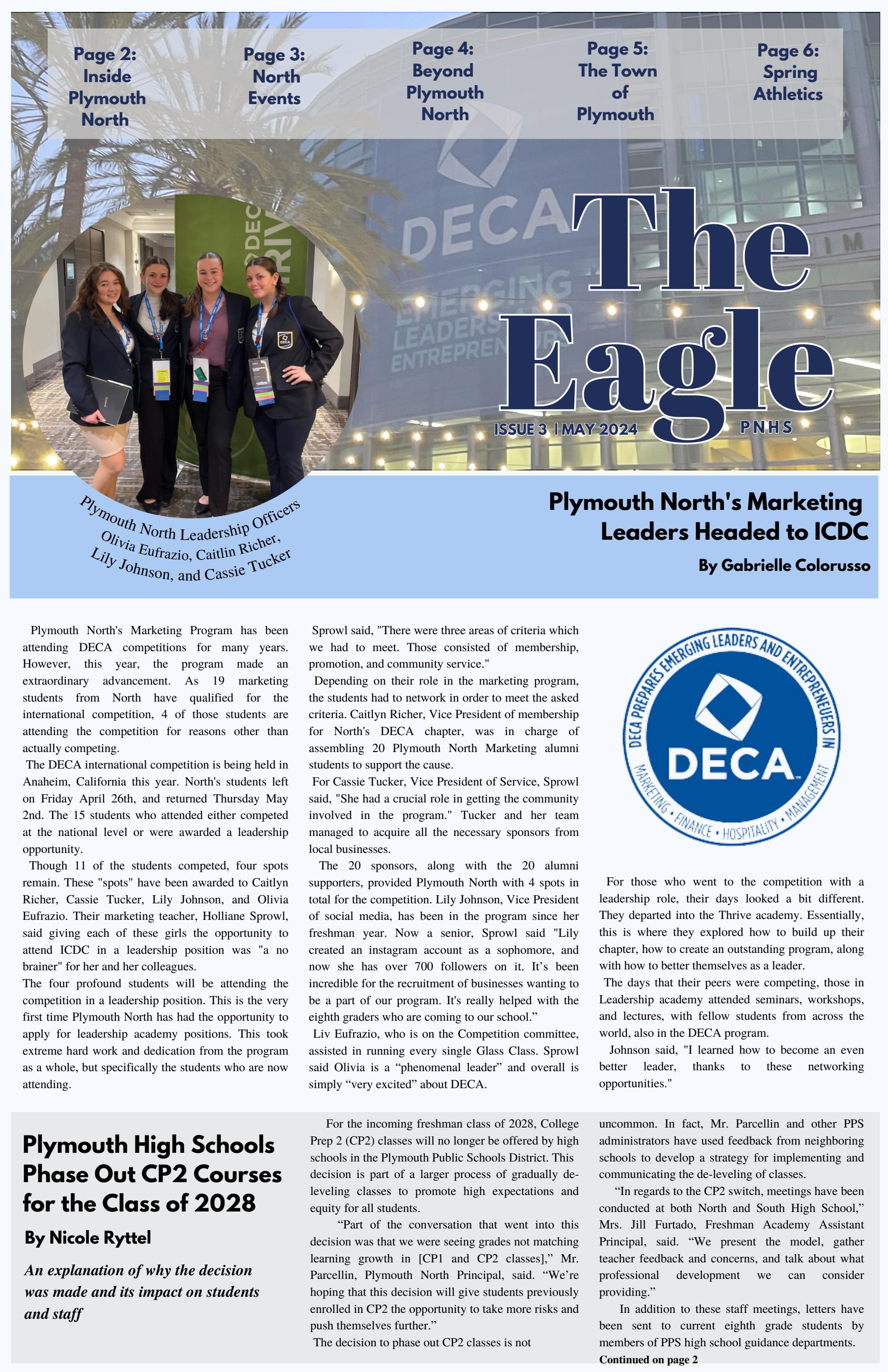 The Eagle | Issue 3 | May 2024 by Plymouth Public Schools - Issuu