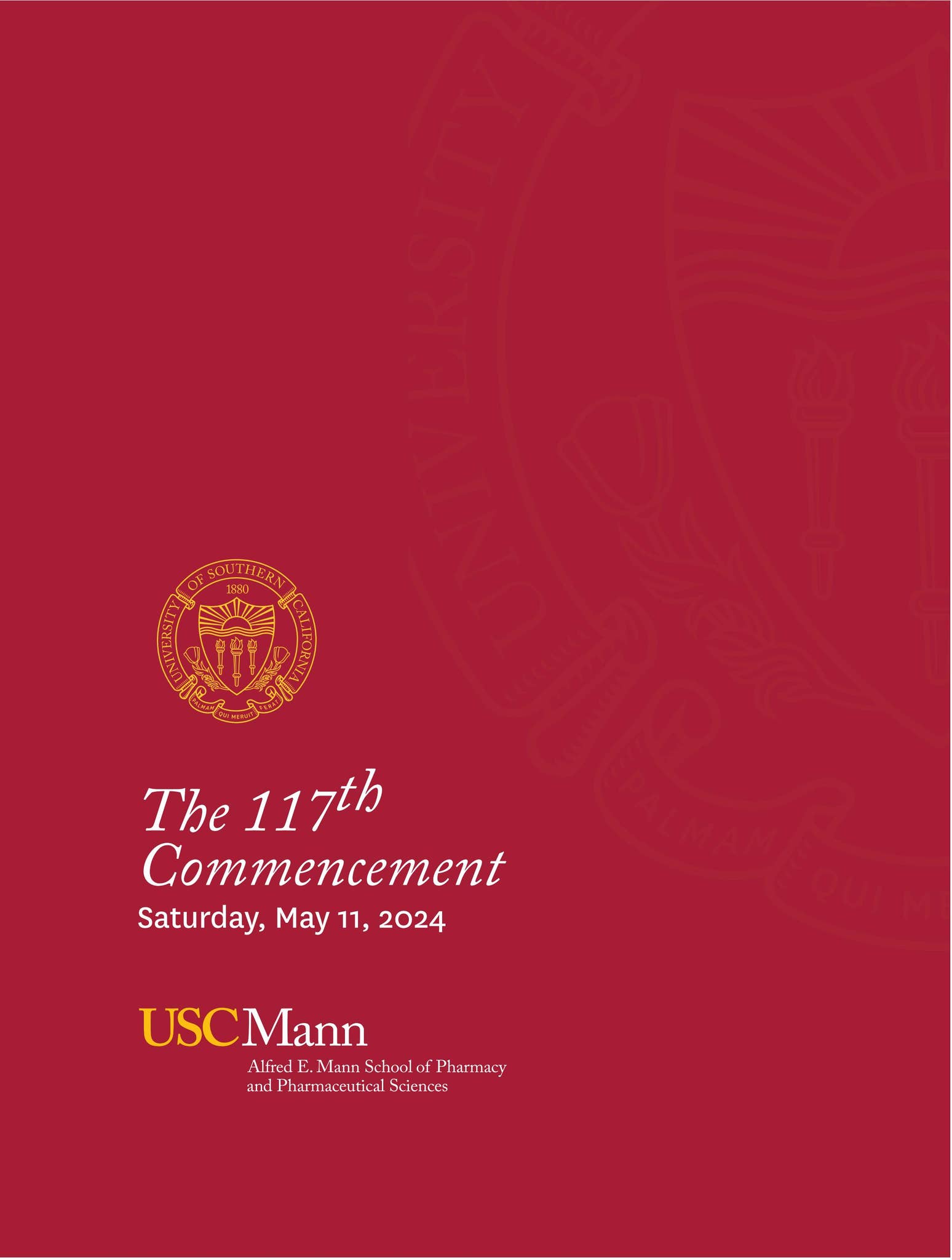 117th USC Mann Commencement Program Booklet - May 2024 by USC Mann ...