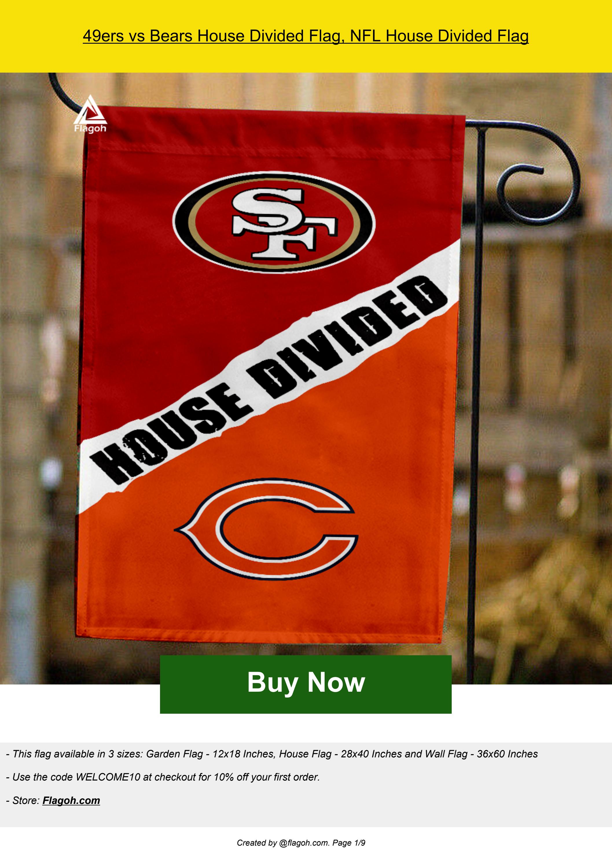 49ers vs Bears House Divided Flag, NFL House Divided Flag by flagoh - Issuu
