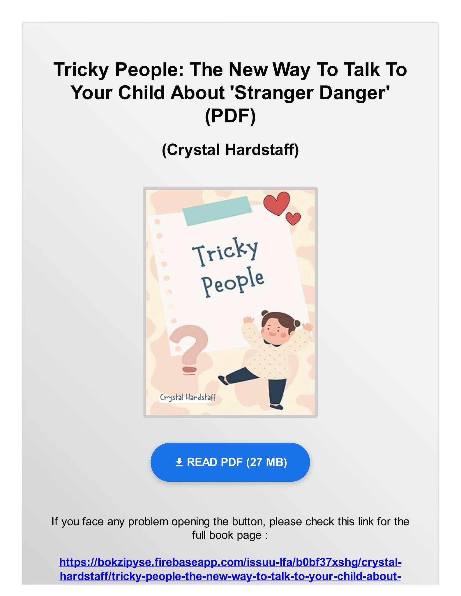 Ebook Free Tricky People: The New Way To Talk To Your Child About ...