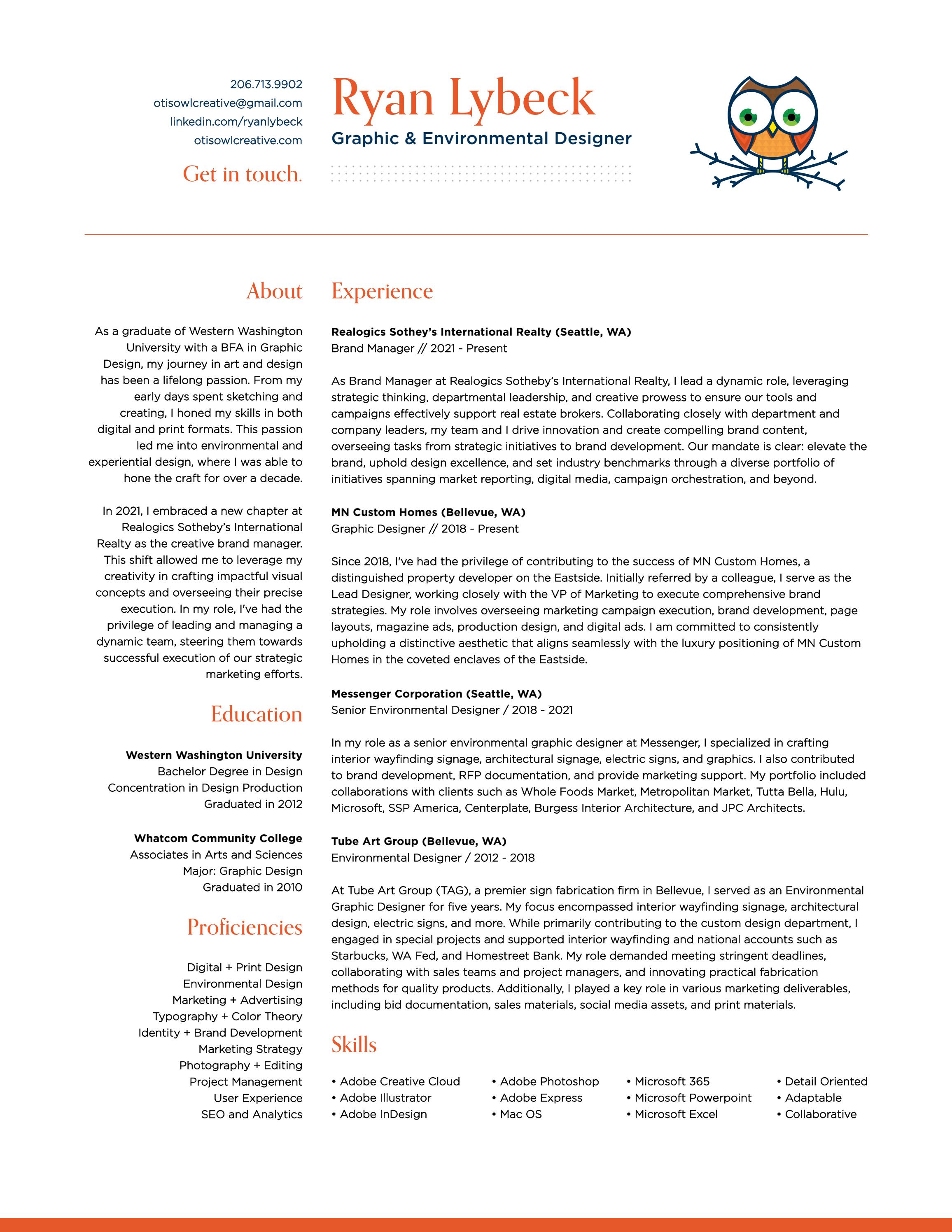 Ryan Lybeck | 2024 Resume by Ryan and Amanda Lybeck - Issuu