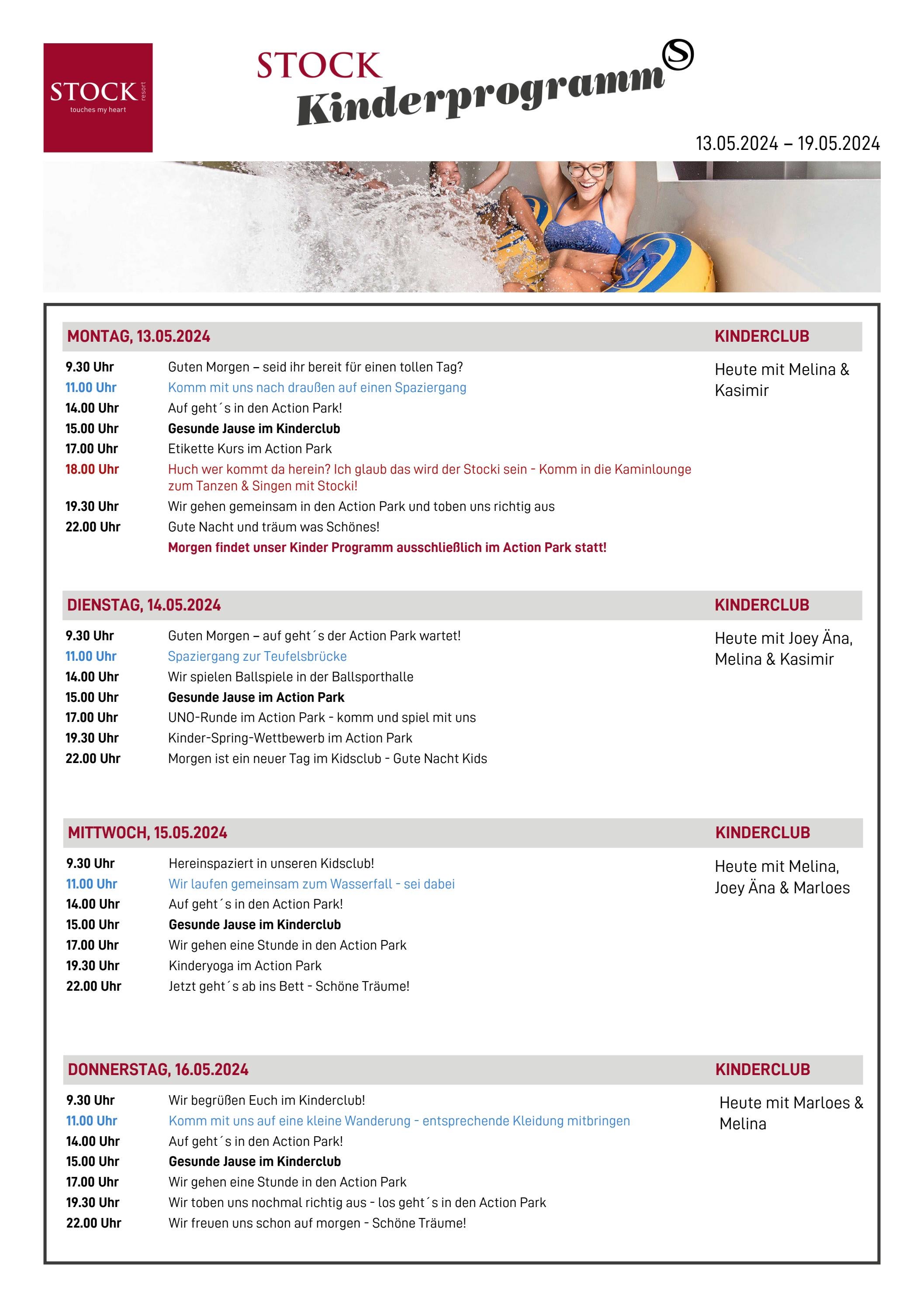 Kinderprogramm by STOCK resort *****s - Issuu