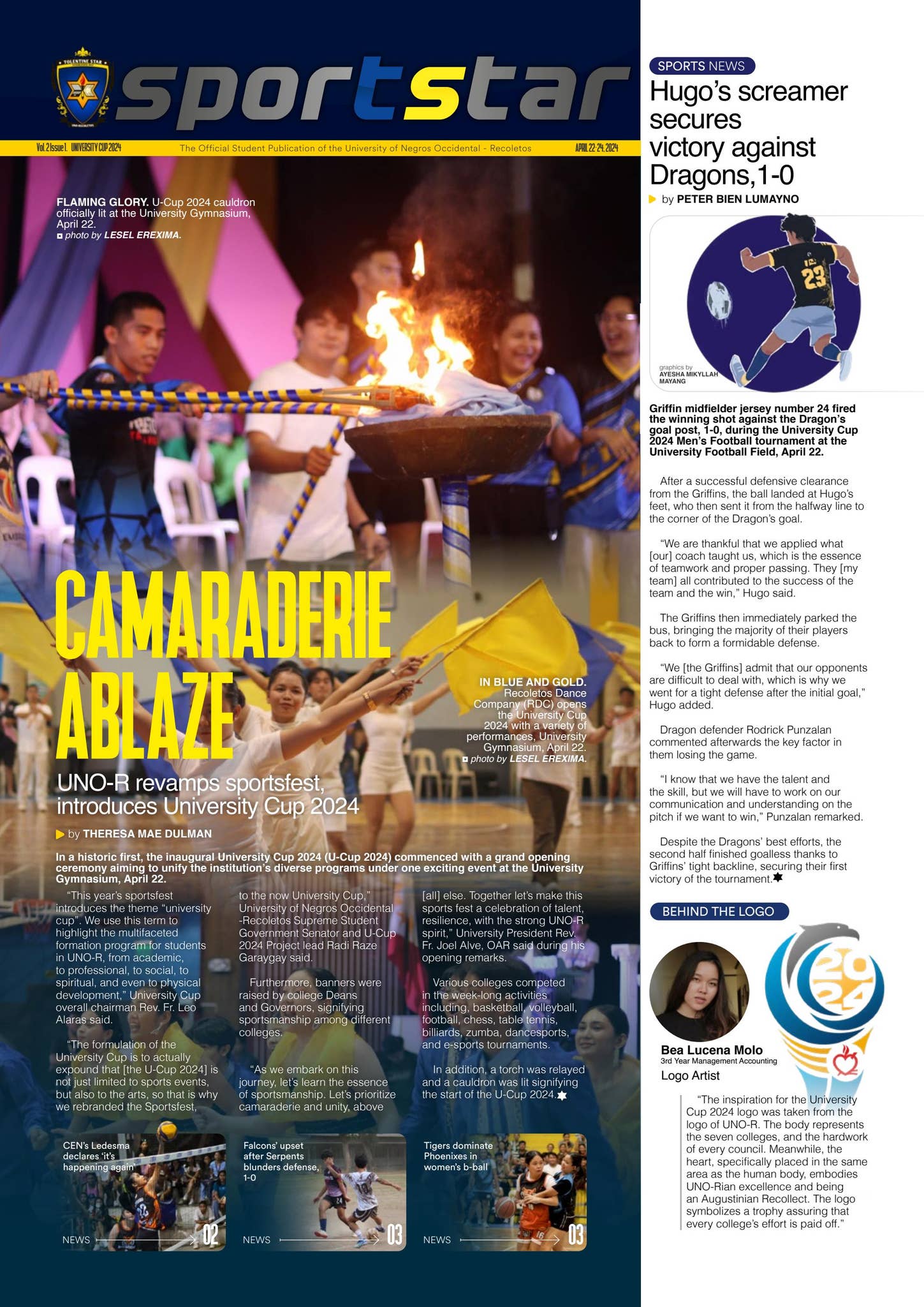 SPORTSTAR Vol. 2 No. 1 by Tolentine Star - Issuu