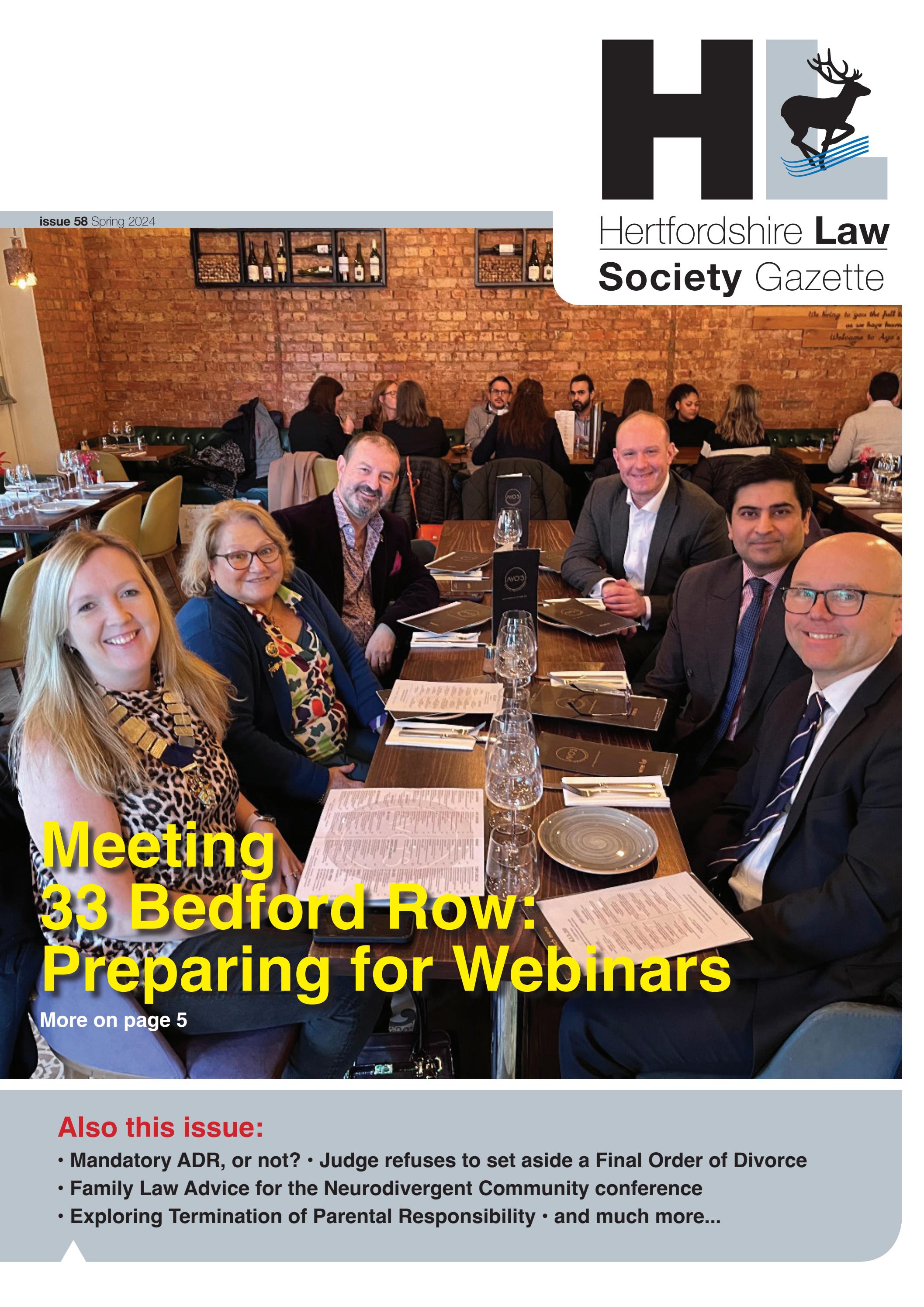 Herts Law Gazette issue 58 - Spring 2024 by EPC Studio - Issuu