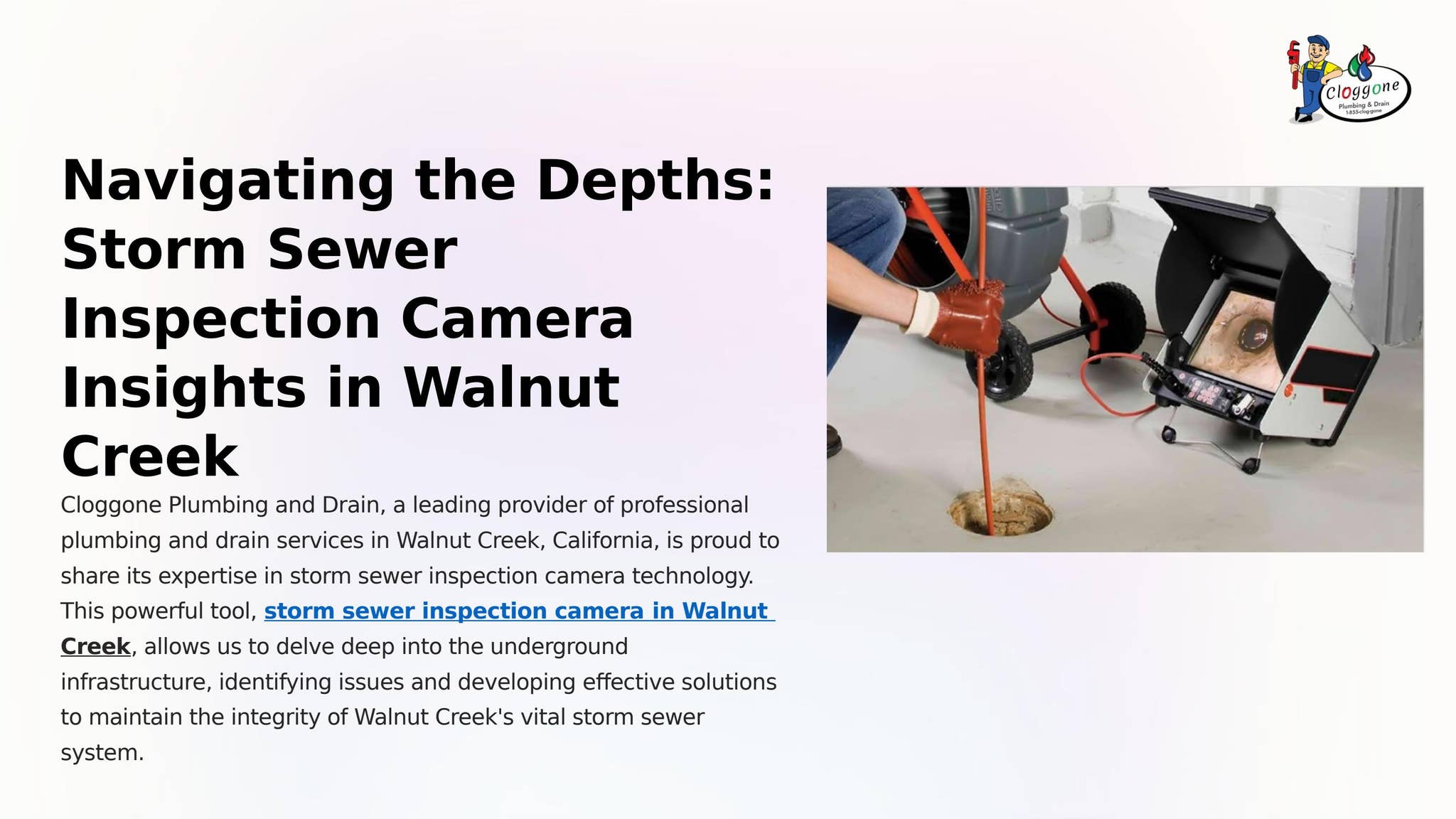 Navigating the Depths Storm Sewer Inspection Camera Insights in Walnut ...