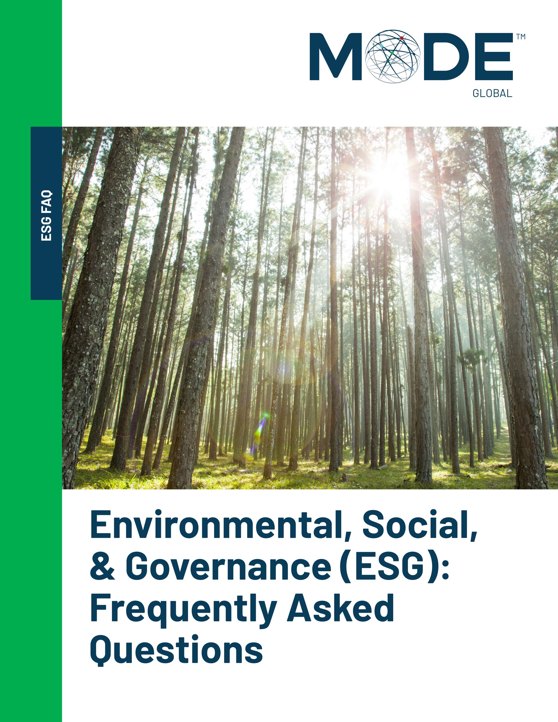 MODE ESG FAQs by MODE Global - Issuu