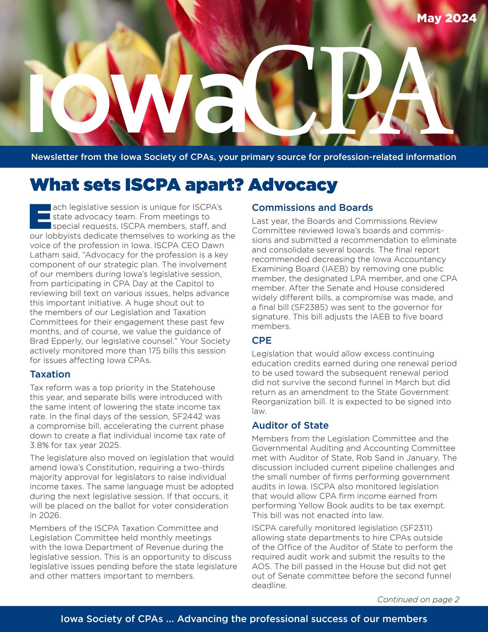 Iowa CPA - May 2024 by Iowa Society of CPAs - Issuu