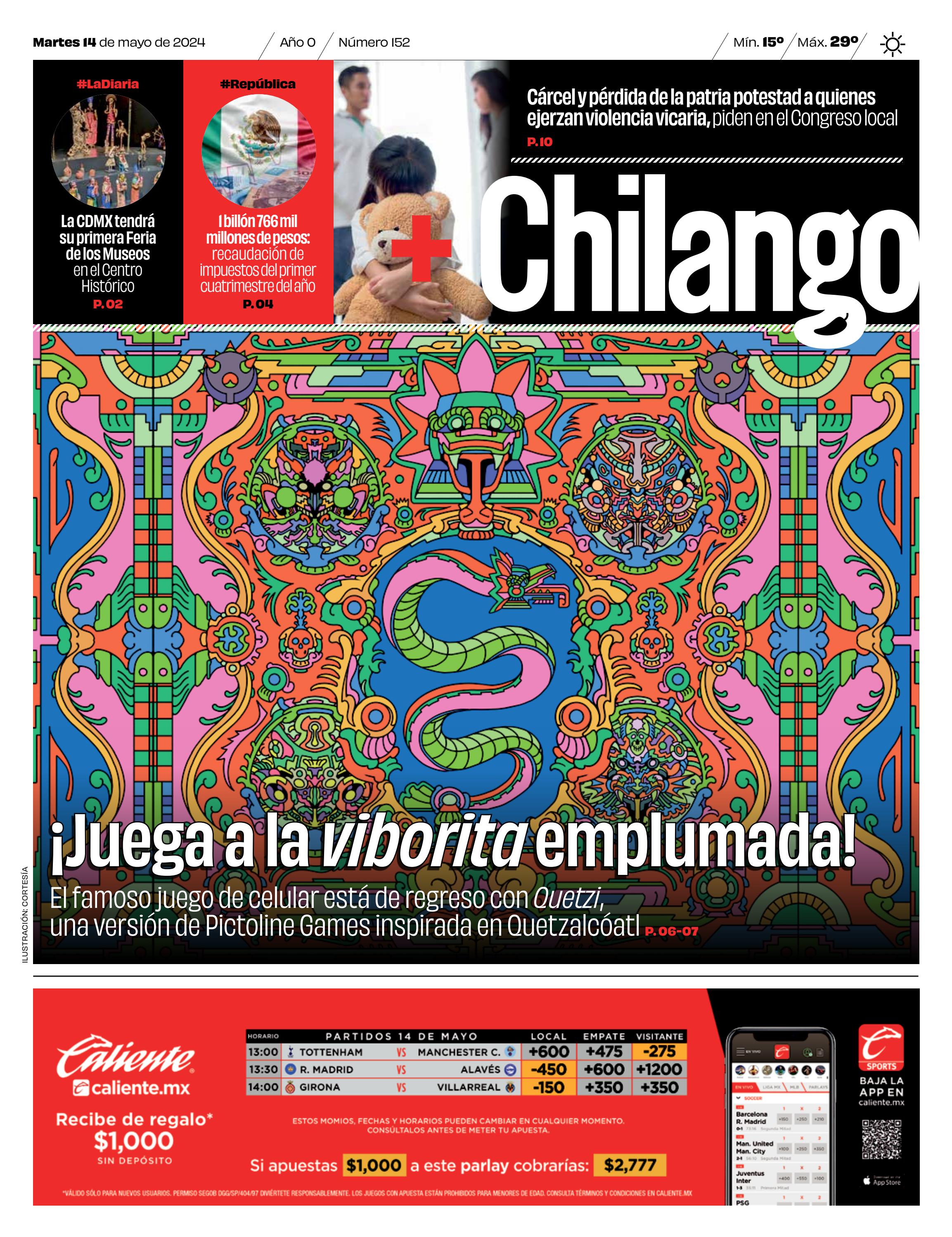 Edición impresa + Chilango CDMX; 14/05/2024 by Máspormás - Issuu
