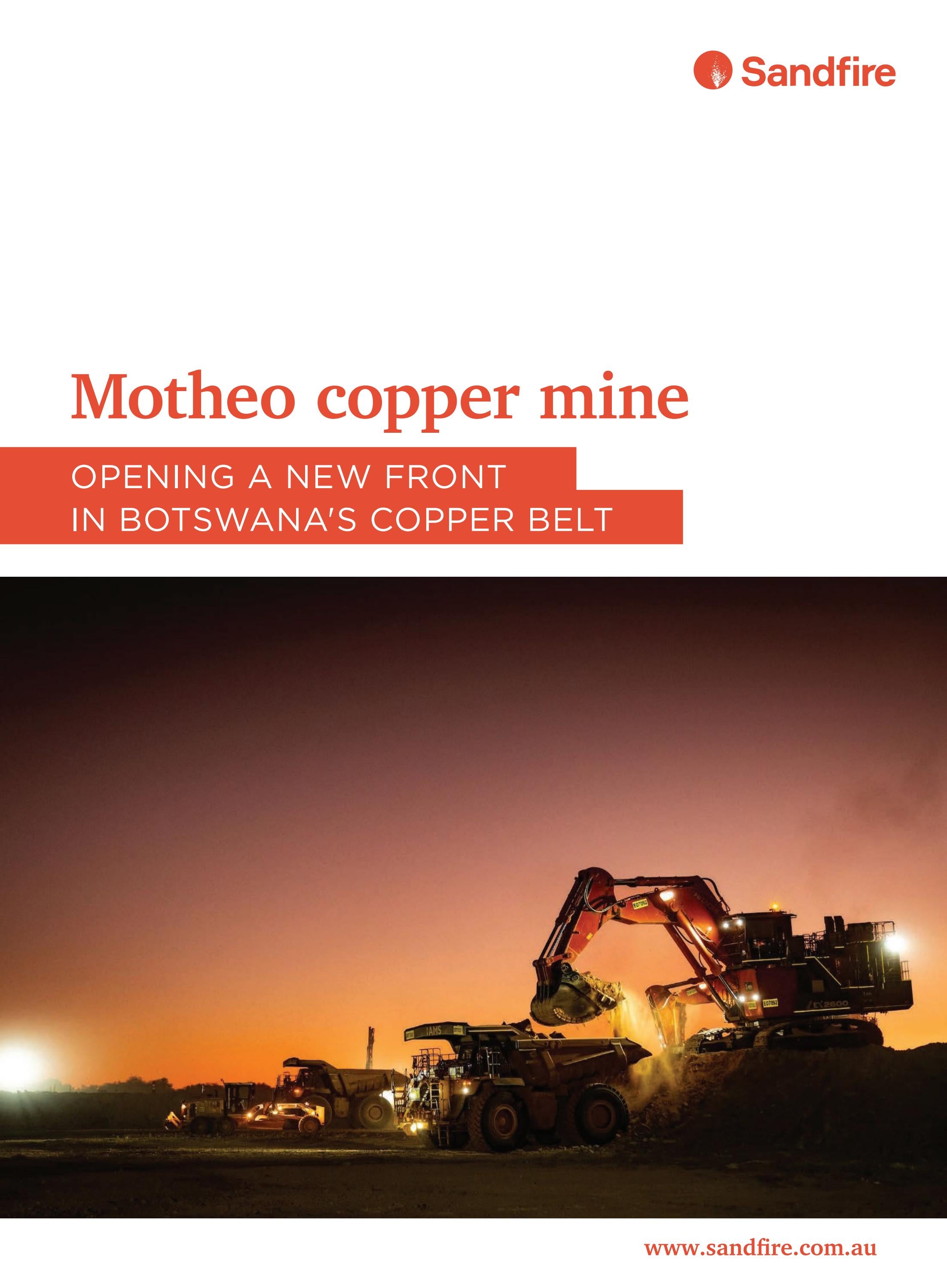 Motheo Copper Mine- Sandfire by Business Excellence Magazine - Issuu