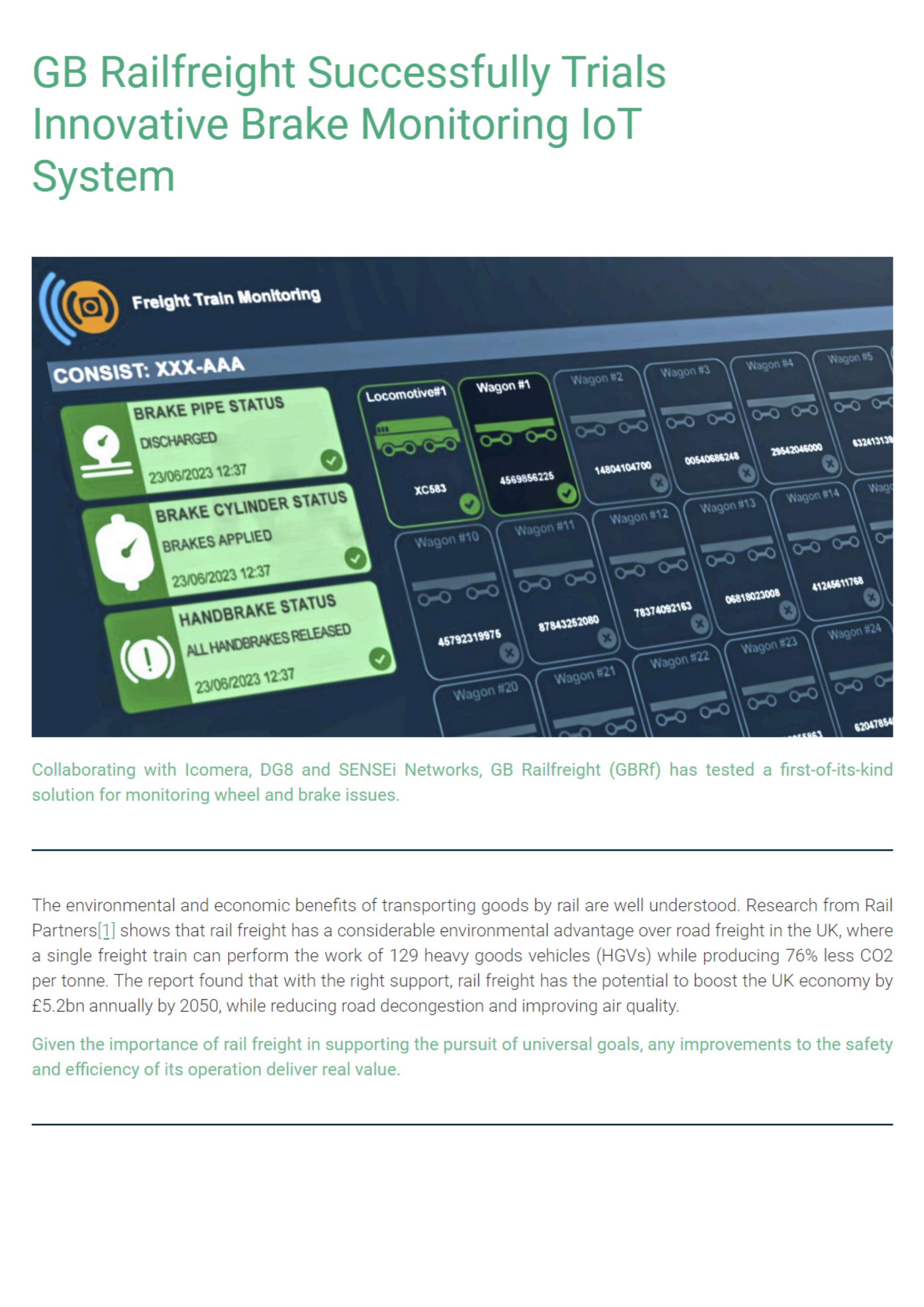 Case Study: GB Railfreight Brake Monitoring IoT System by Icomera - Issuu