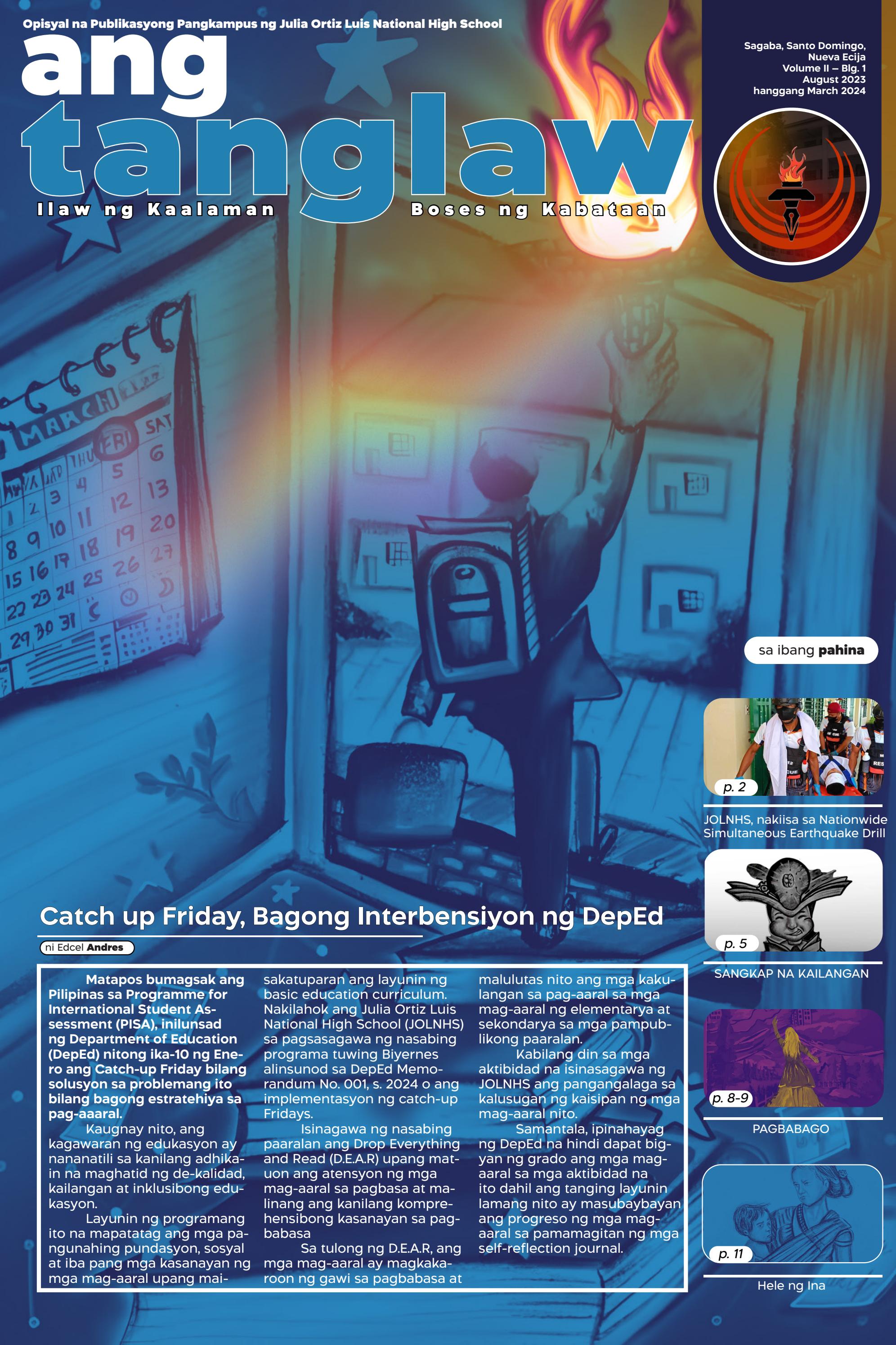 Ang Tanglaw by AngTanglawngJOLNHS - Issuu