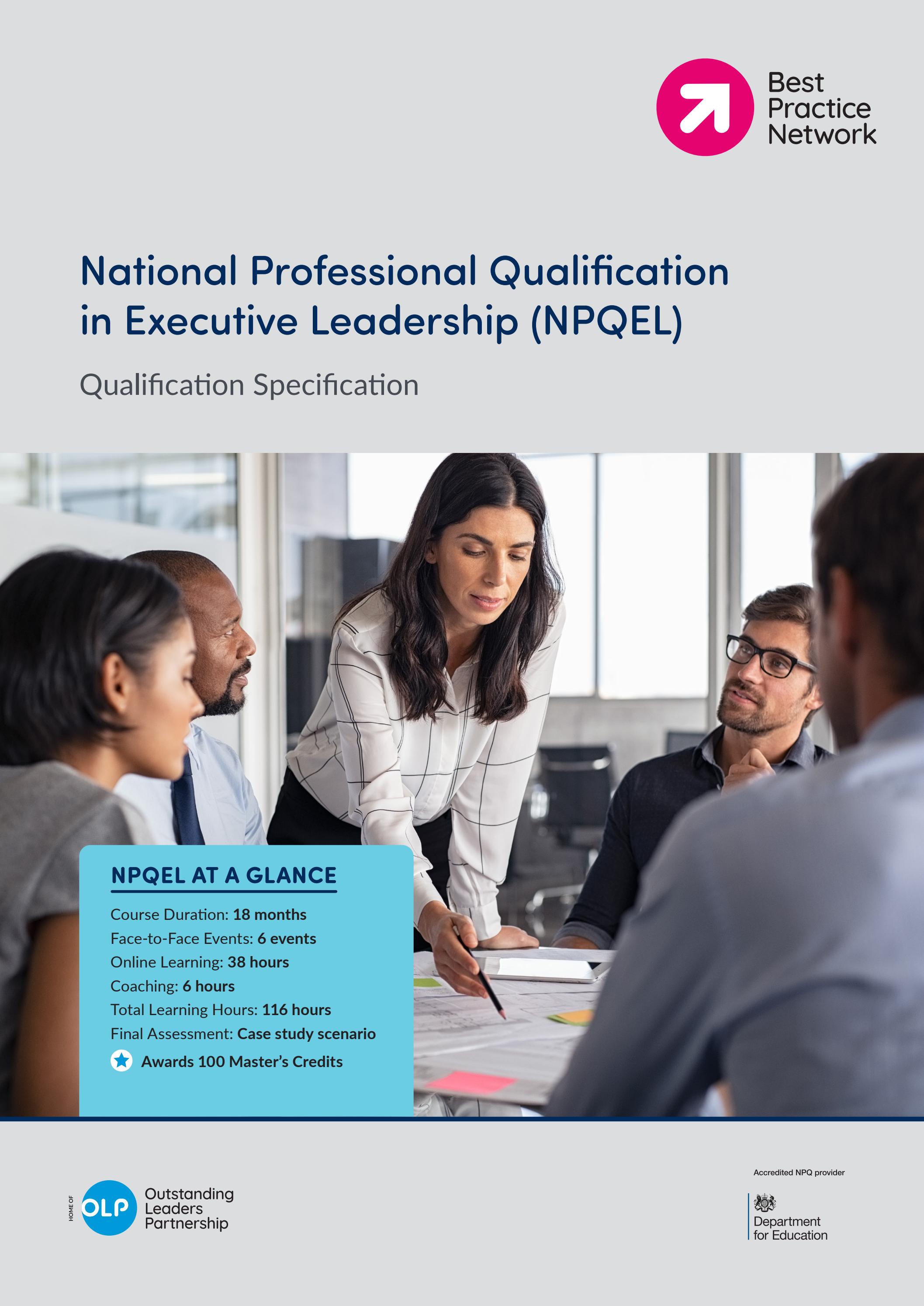 National Professional Qualification in Executive Leadership NPQEL by ...