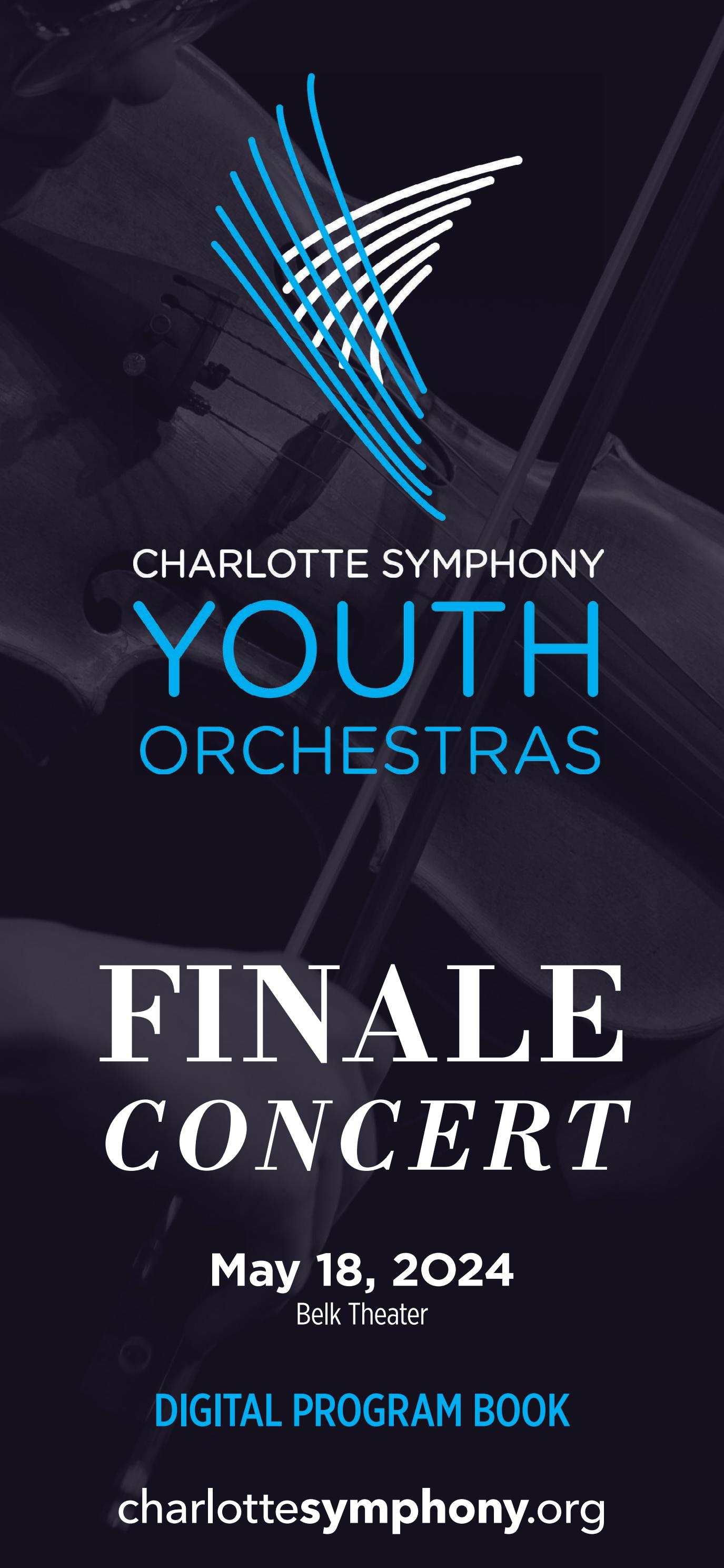CSYO Finale Concert 2024 - program 05-18-24 by Charlotte Symphony - Issuu