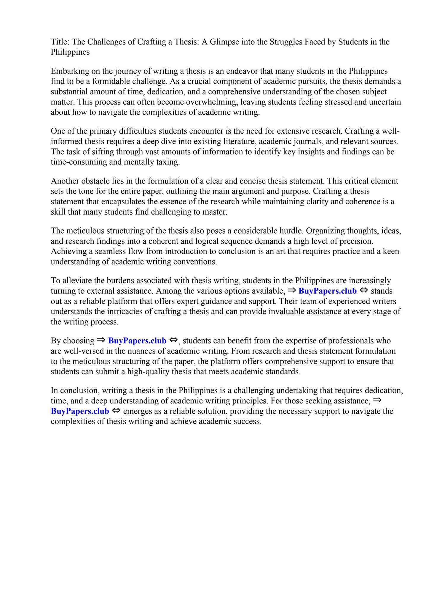 Sample Of Research Paper Philippines by Washington and Lee University ...