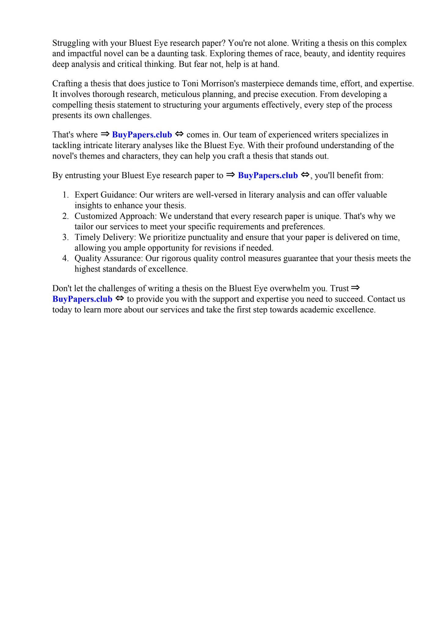 Bluest Eye Research Paper by Anoka Technical College - Issuu