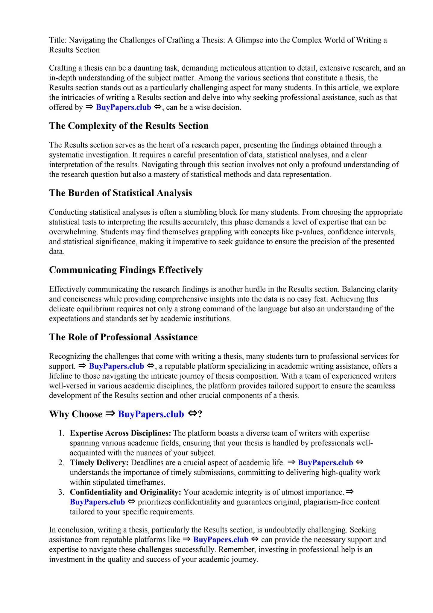 Example Results Section Of Research Paper by Alhambra Medical ...