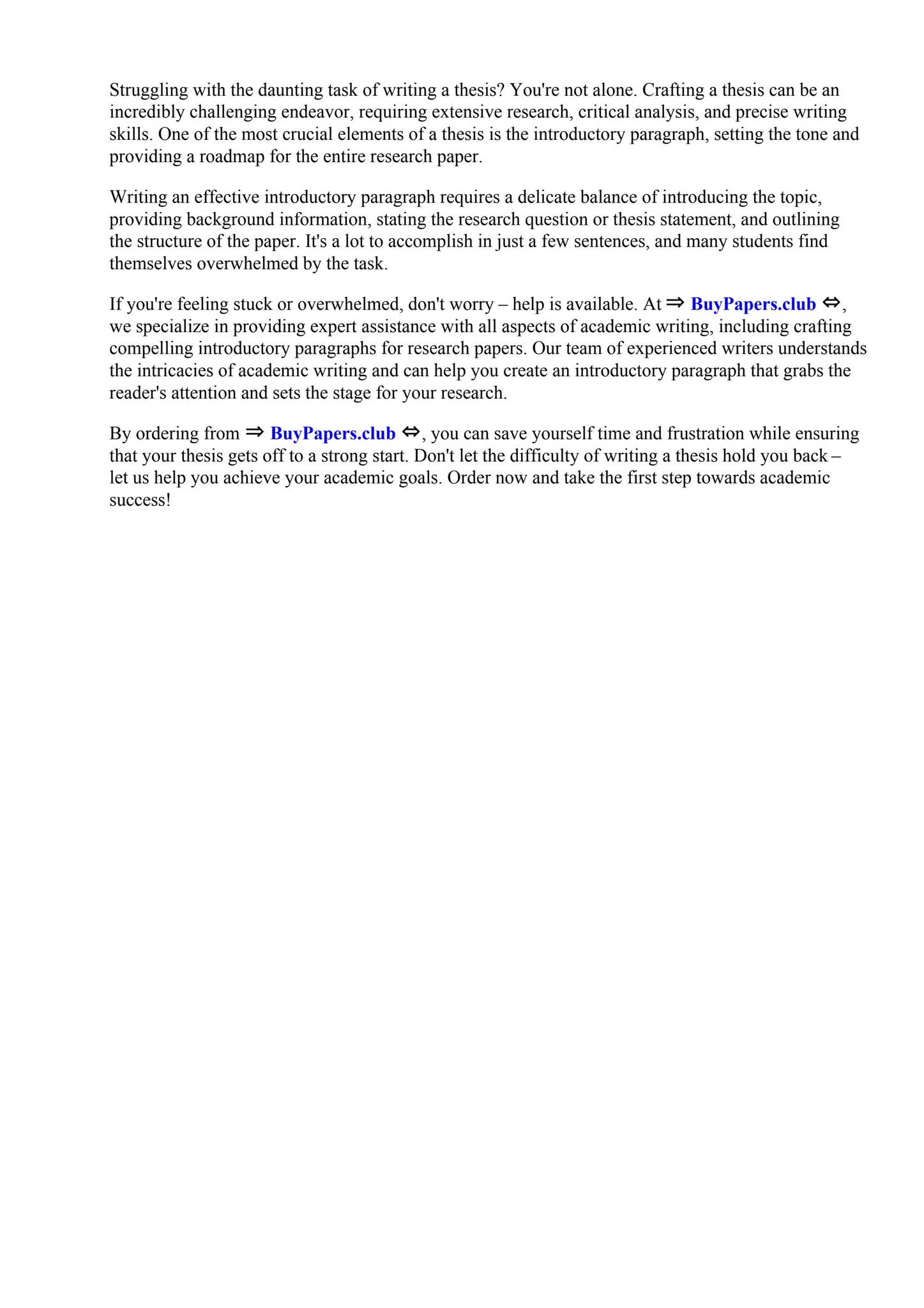 How To Write An Introductory Paragraph For A Research Paper by ...