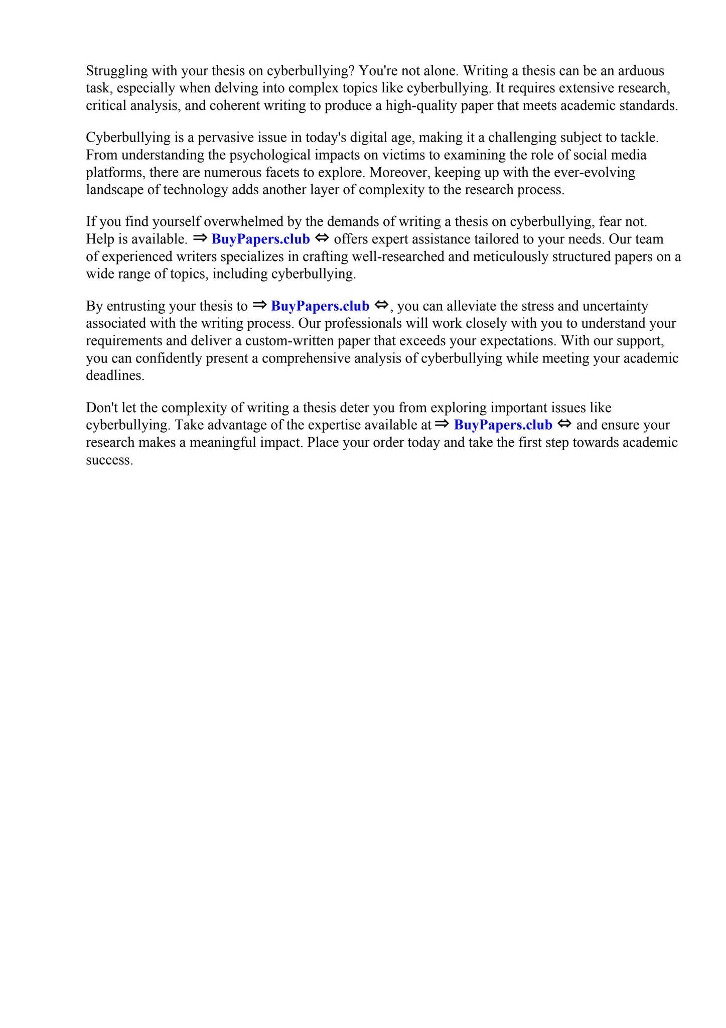 Examples Of Research Paper About Cyberbullying by Southern Arkansas ...