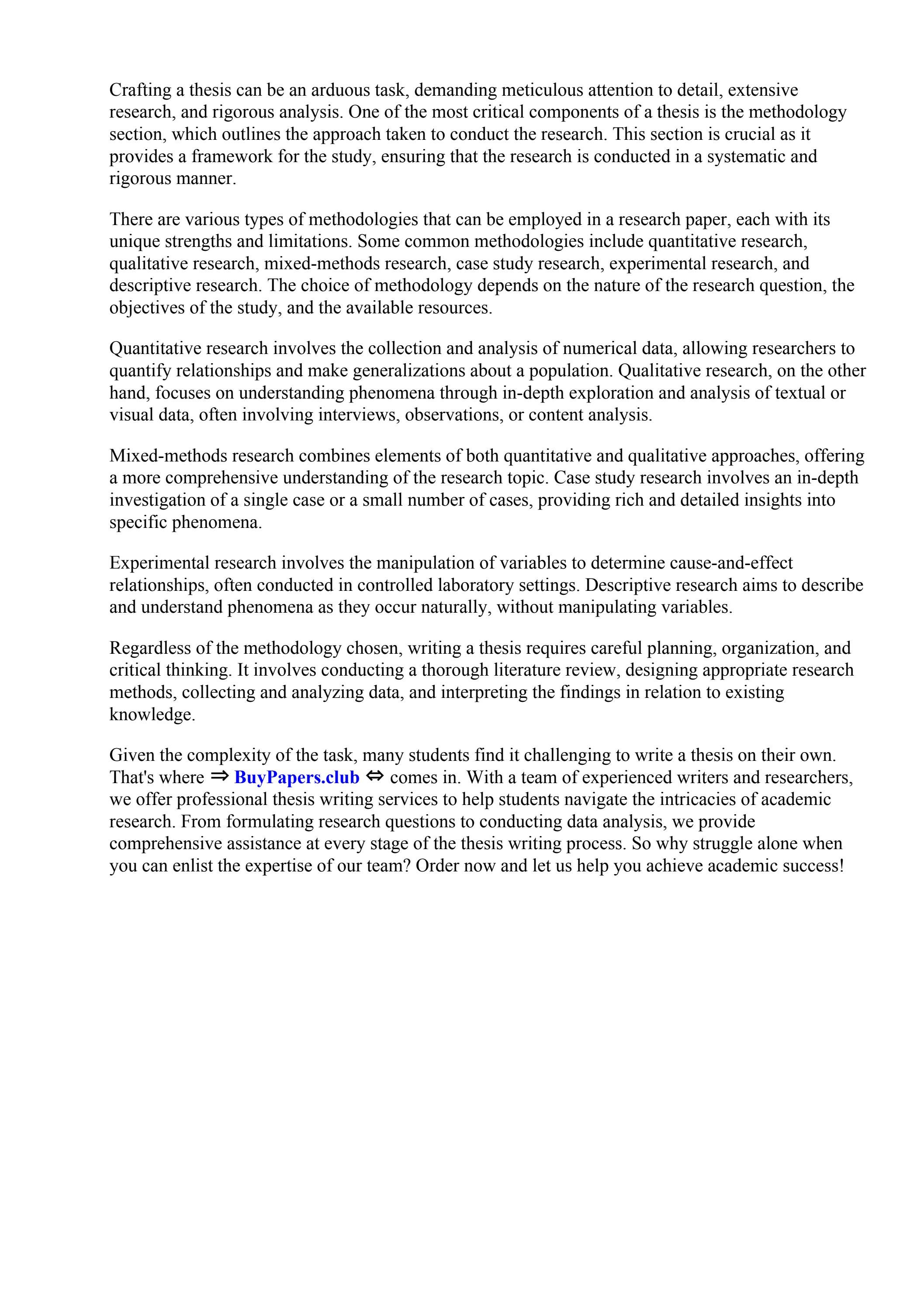 Different Types Of Methodology In Research Paper by Emory University ...