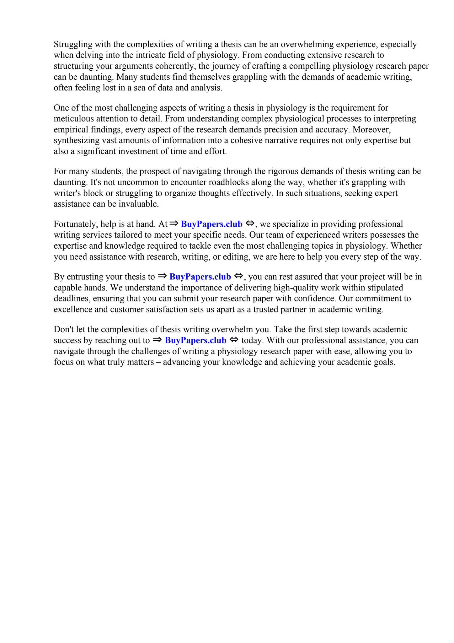 Physiology Research Paper Example by Roosevelt University - Issuu