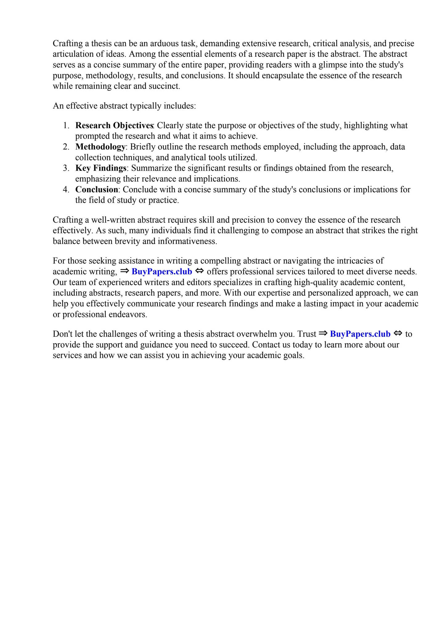 What Should An Abstract Include In A Research Paper by Bell Tech Career ...