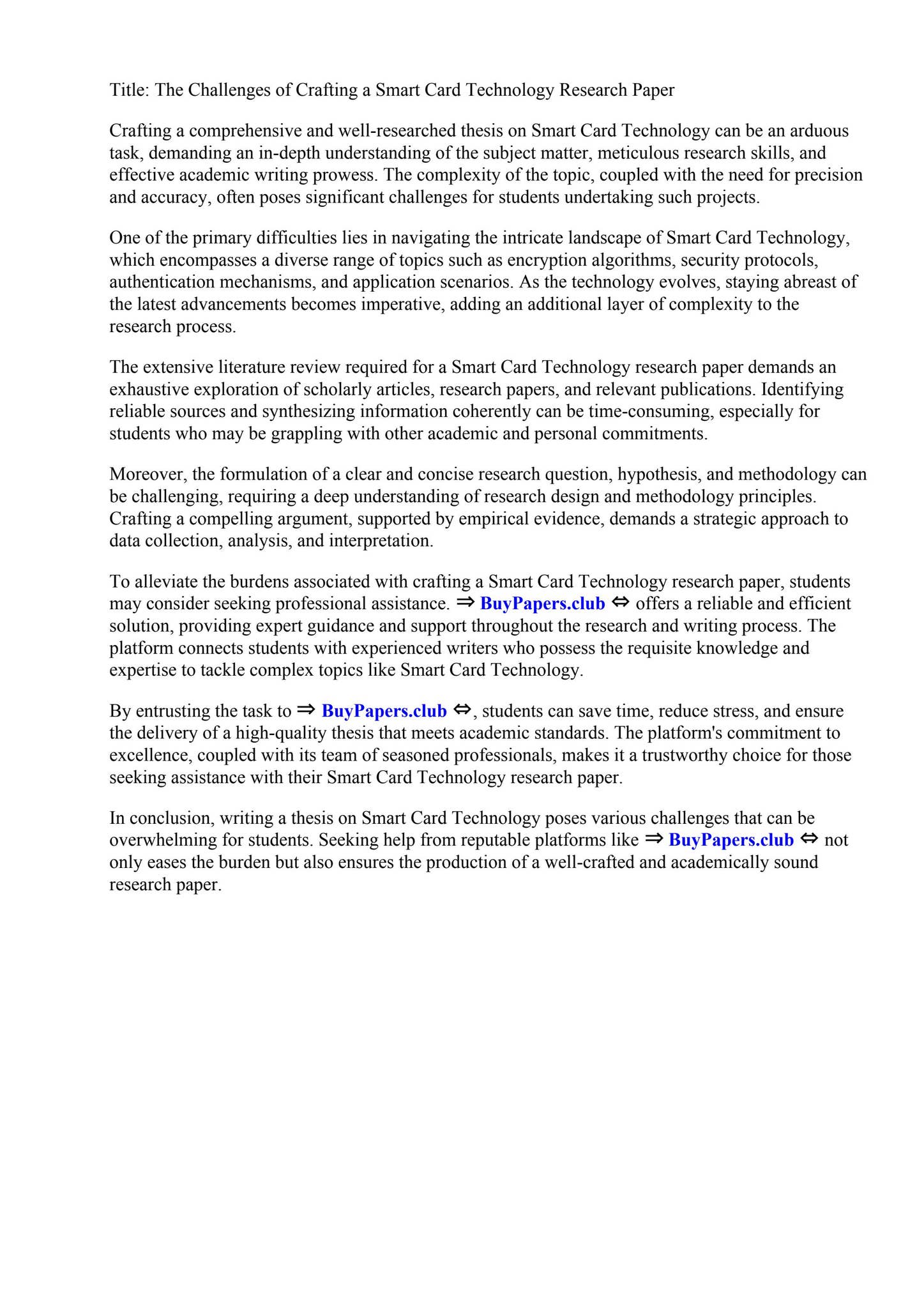 Smart Card Technology Research Paper by Morton College - Issuu