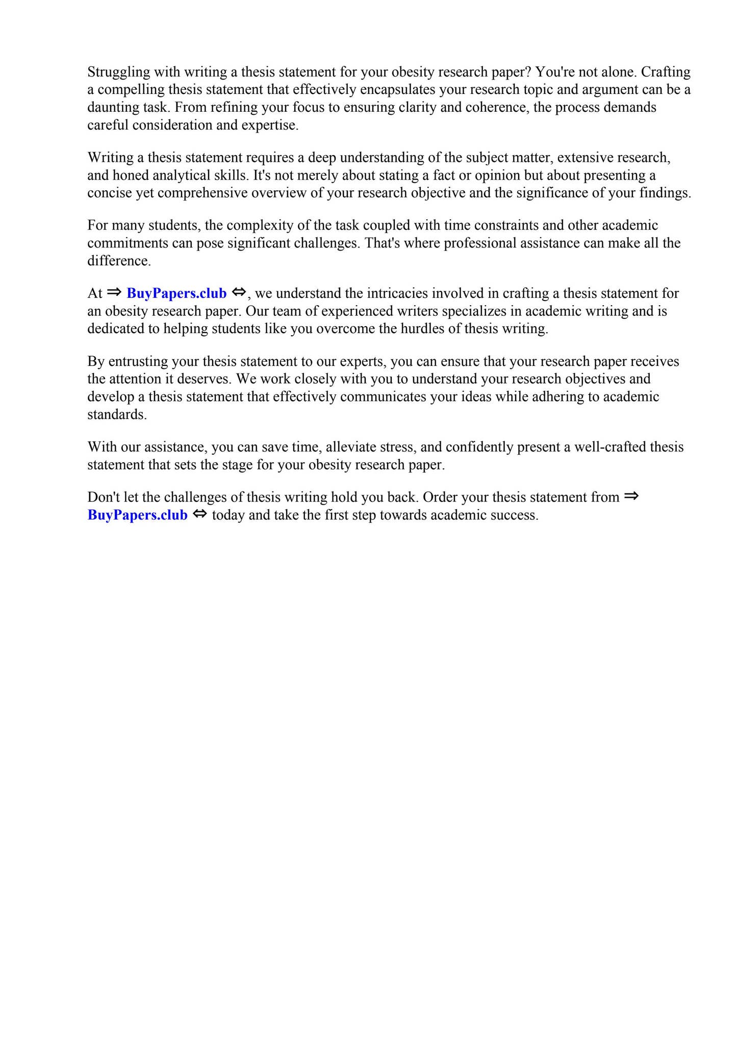 Thesis Statement Obesity Research Paper by Carleen Health Institute of ...