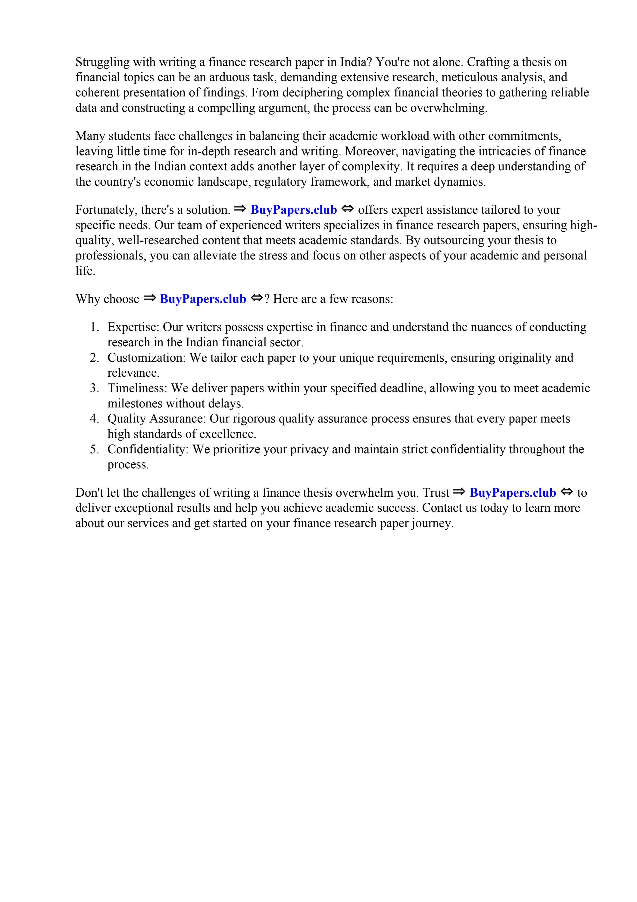 Finance Research Papers India by University of North Alabama - Issuu