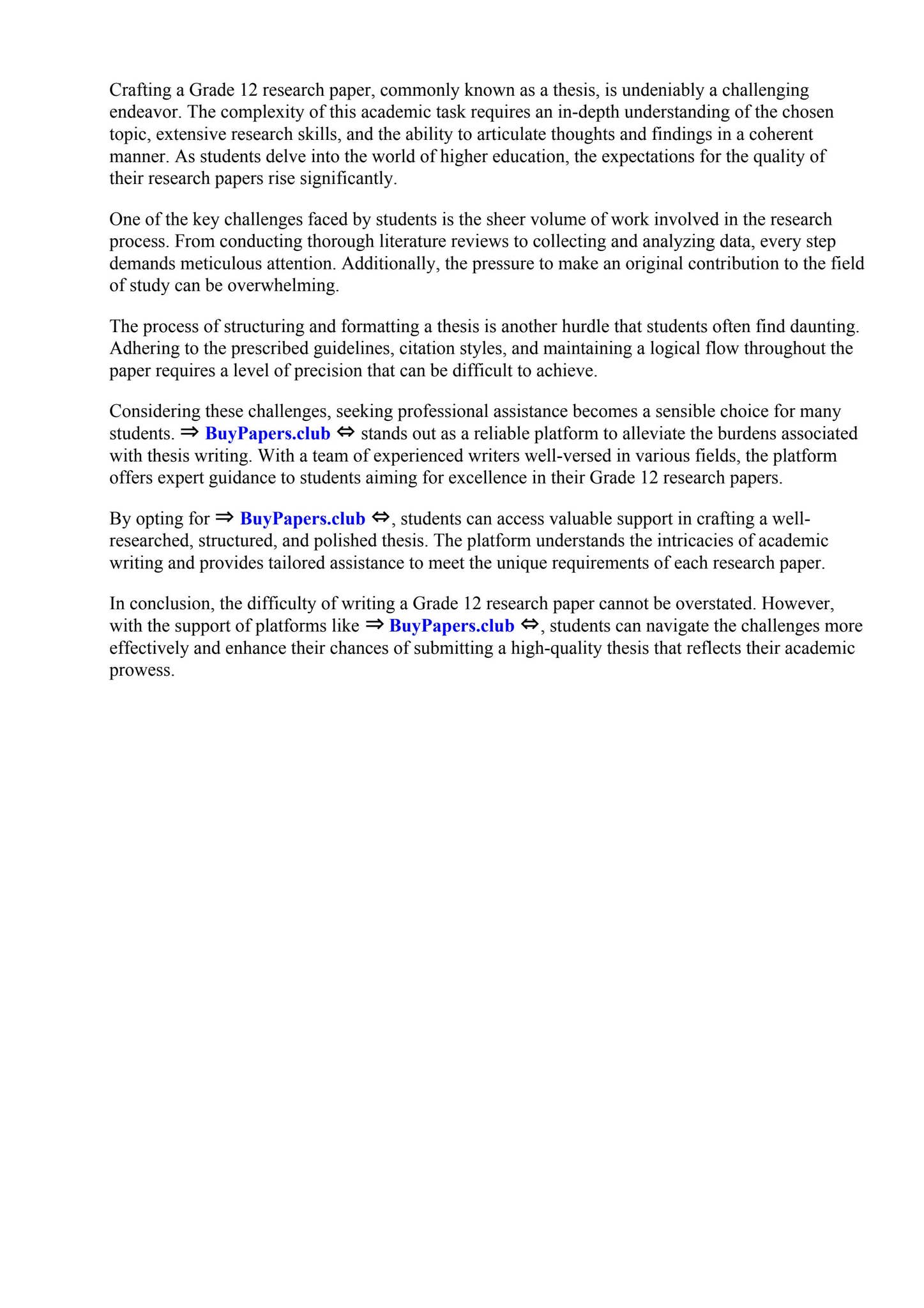 Sample Grade 12 Research Paper by Valley City State University - Issuu