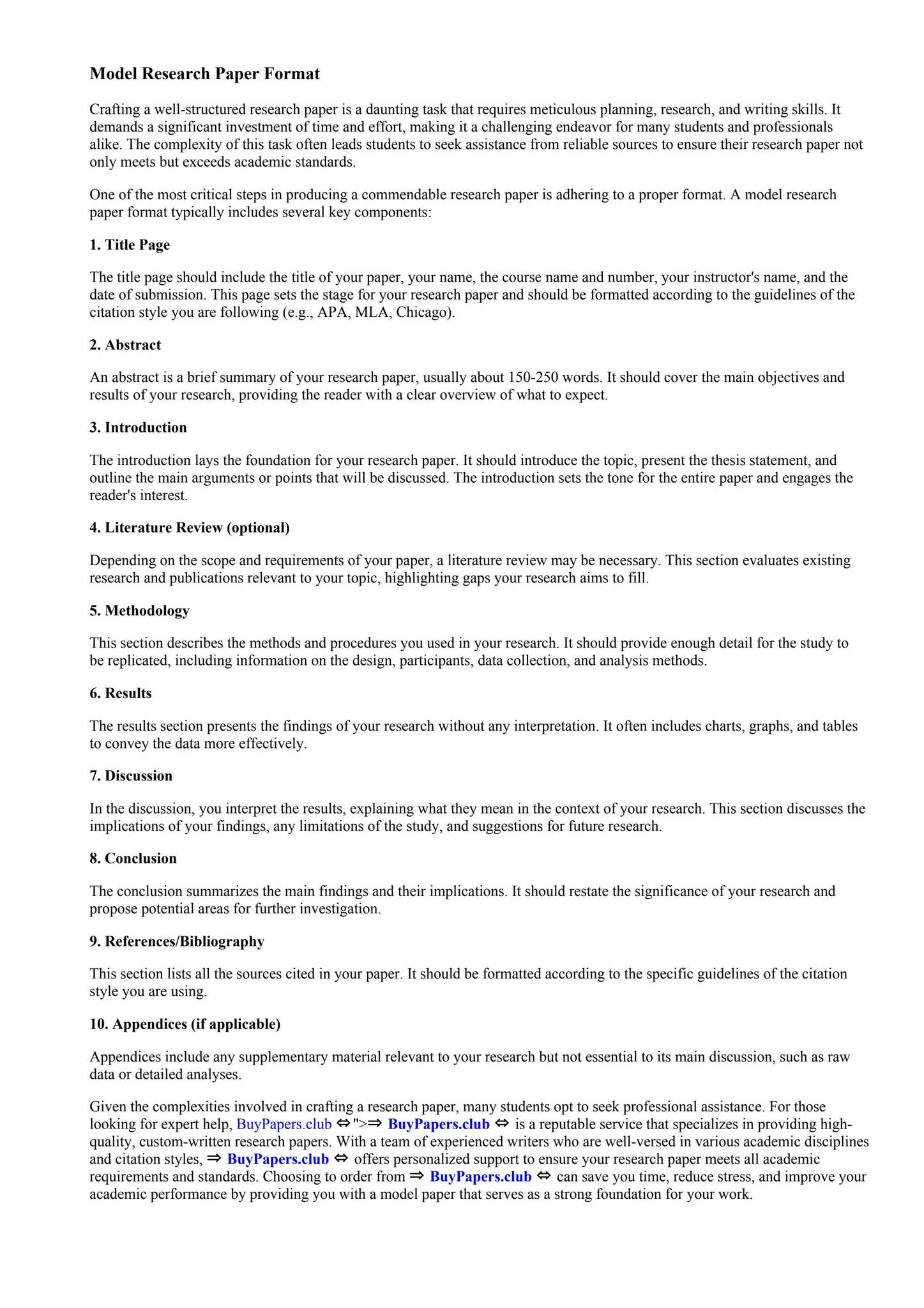 Model Research Paper Format by Northern Arizona University - Issuu