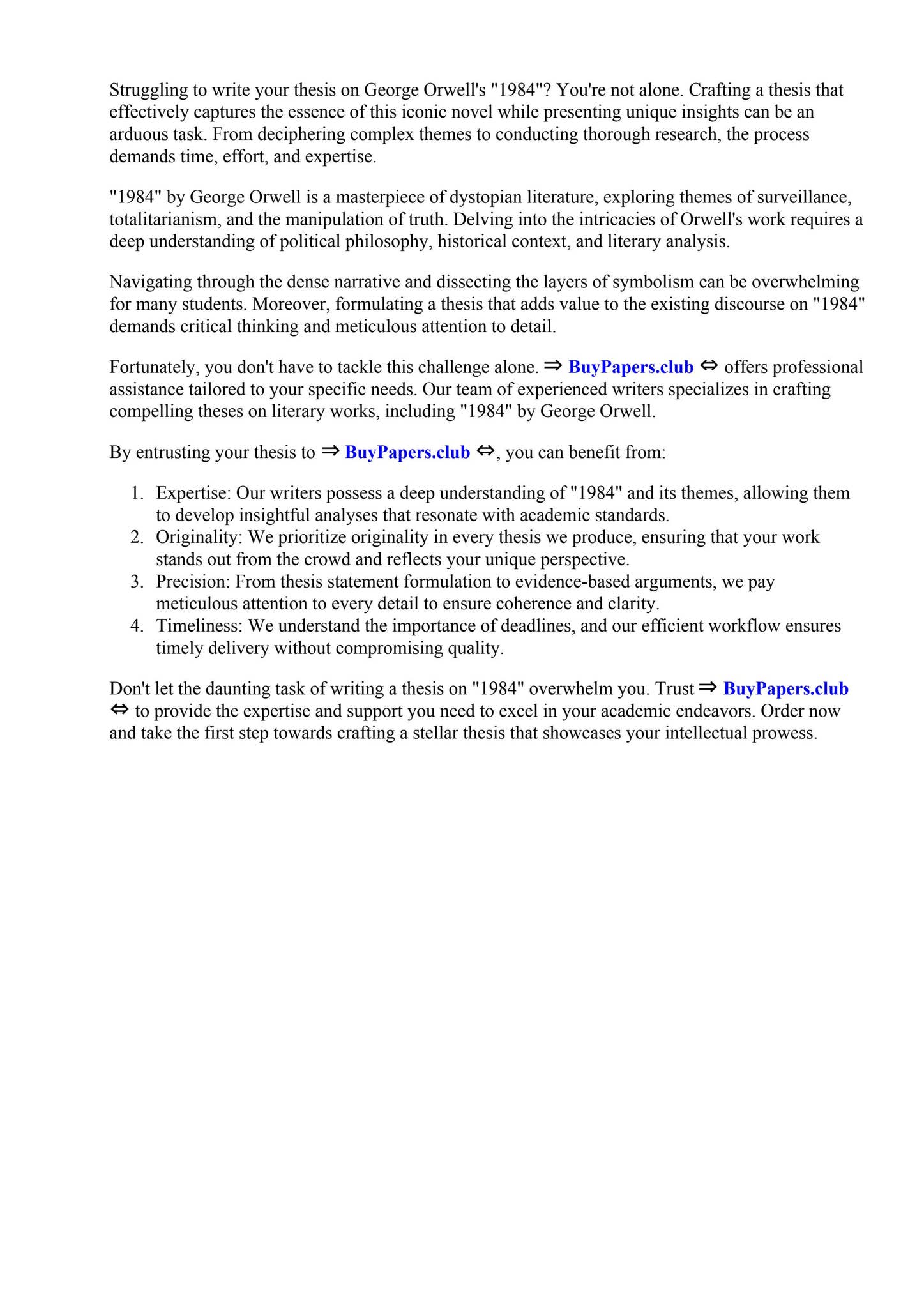 Research Paper 1984 George Orwell by Guilford College - Issuu