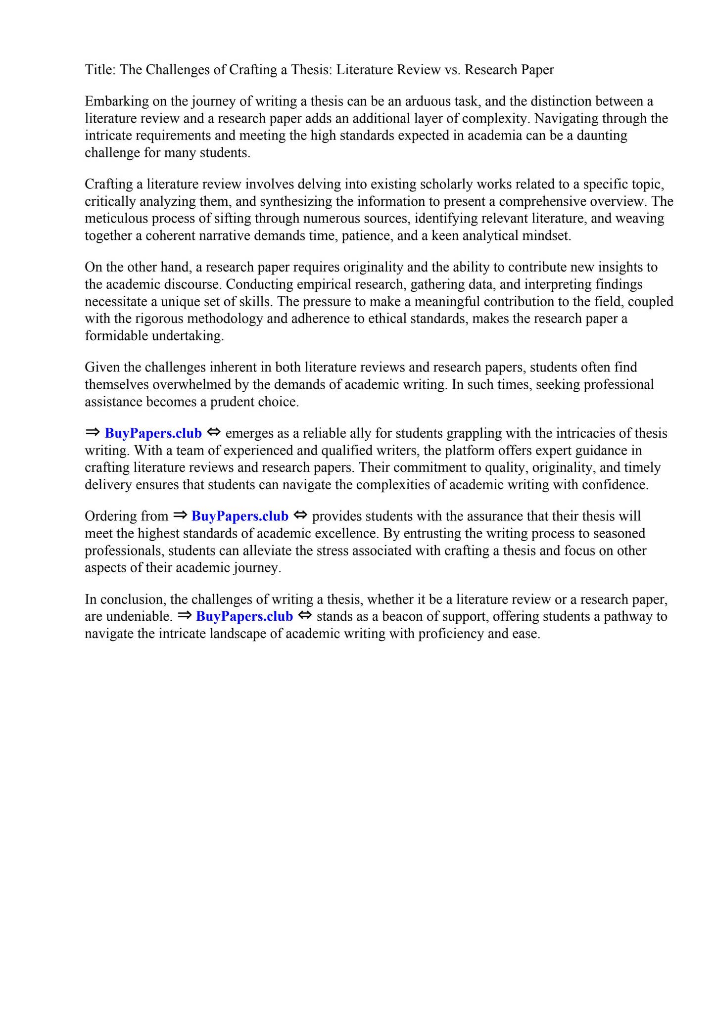 Literature Review Vs Research Paper by City Colleges of Chicago - Issuu