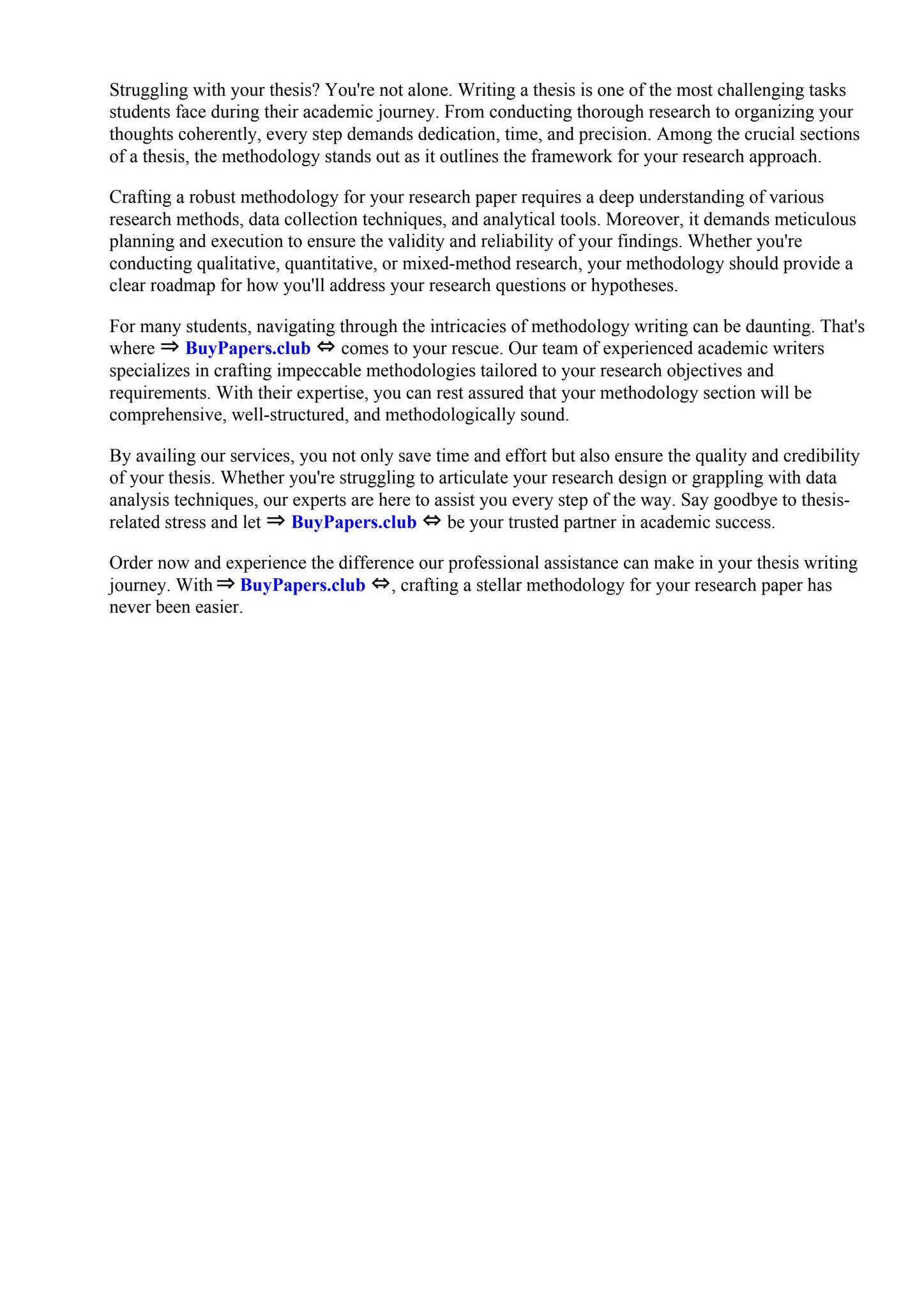 Sample Of Methodology Of A Research Paper by Buckeye Hills Career ...