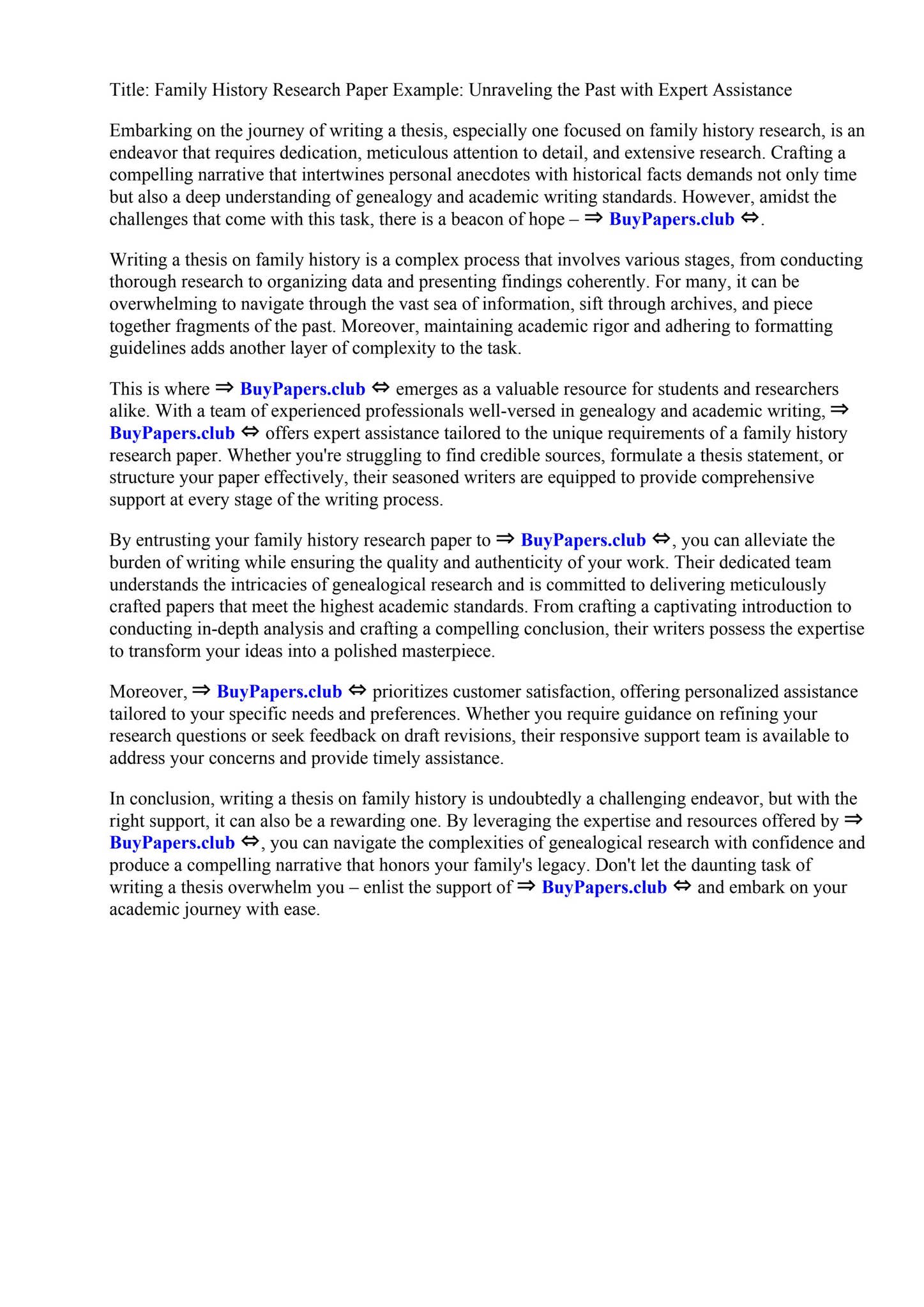 Family History Research Paper Example by Unitek College - Issuu