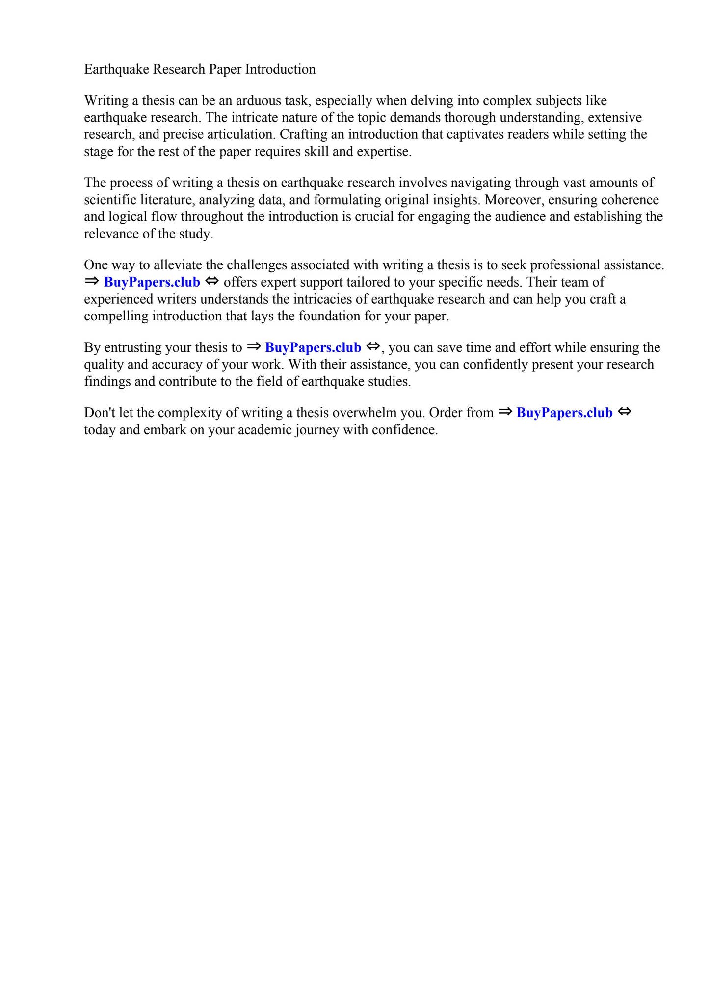 Earthquake Research Paper Introduction by University of the Ozarks - Issuu