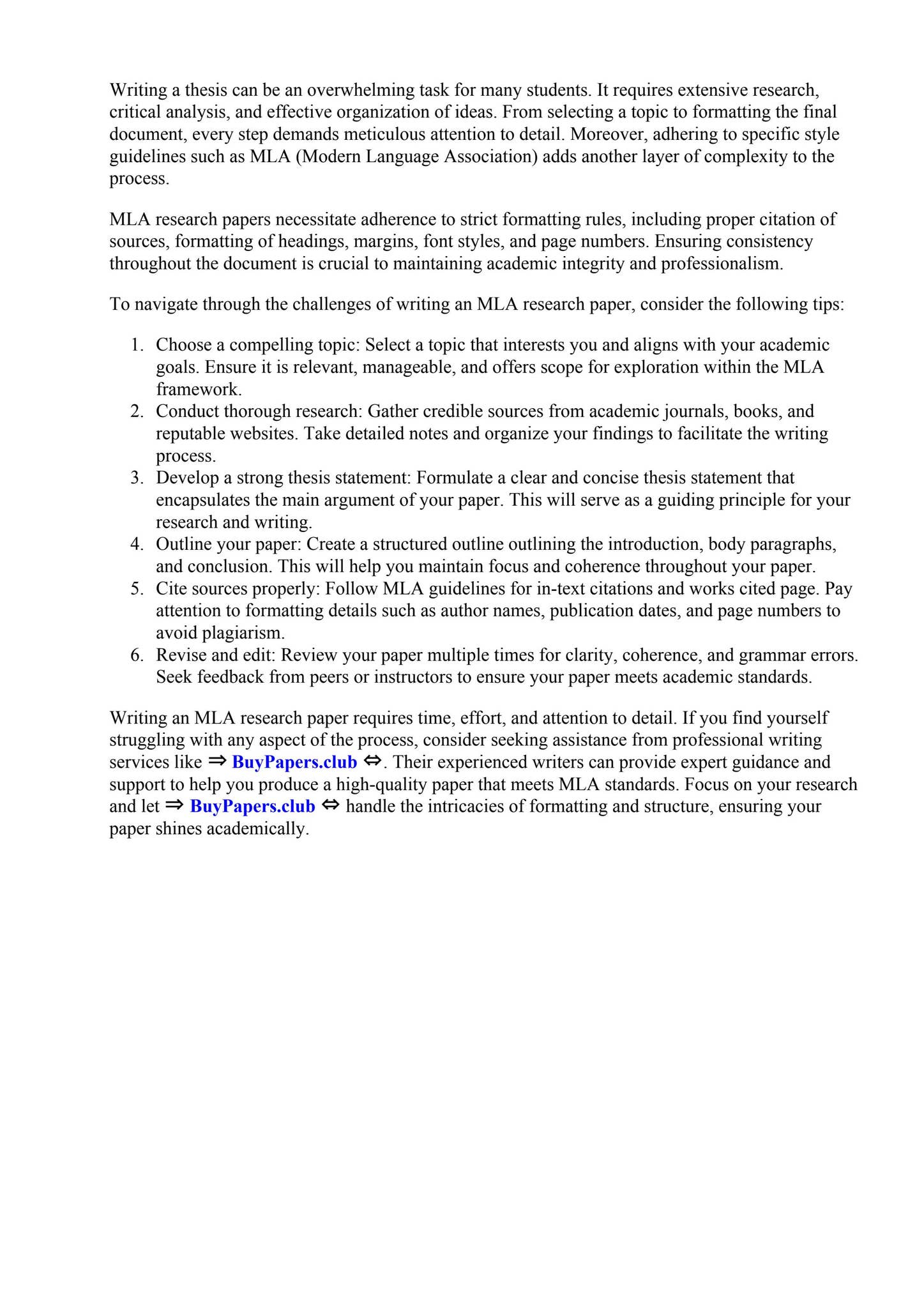 Tips For Writing Mla Research Paper by Manor College - Issuu