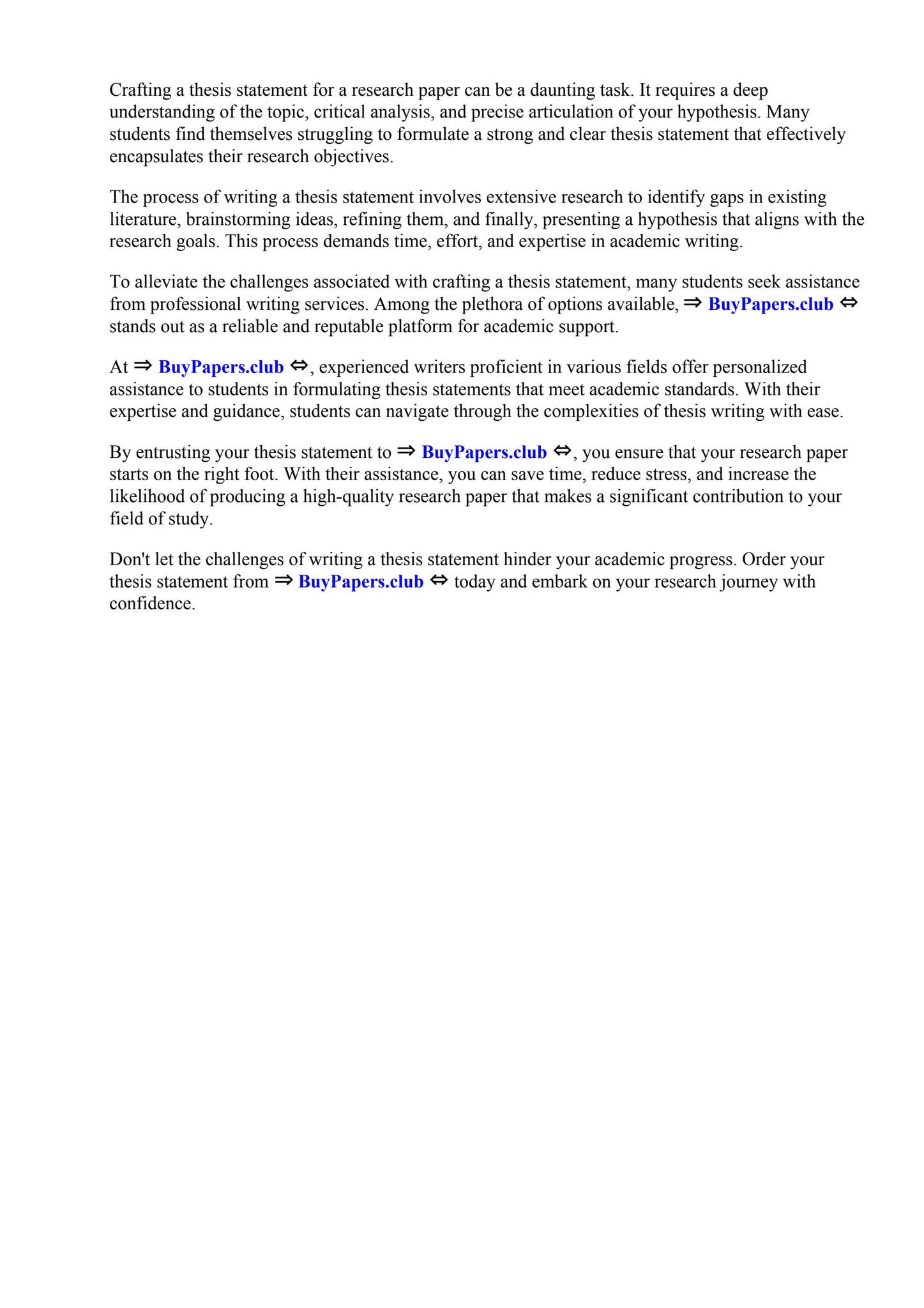 Statement Of Hypothesis In Research Paper Example by Hartwick College ...