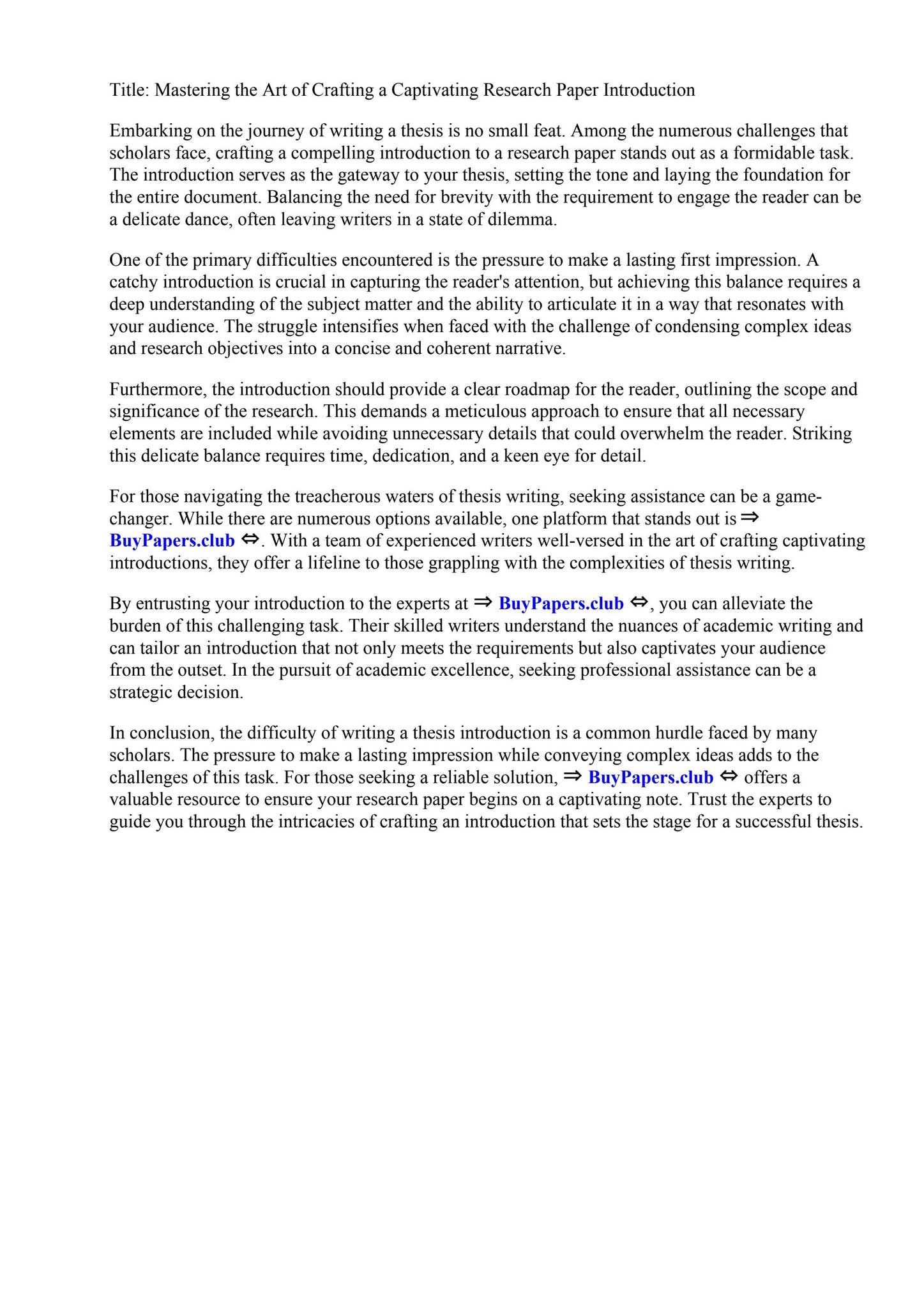 How To Write A Catchy Introduction To A Research Paper by Willamette ...