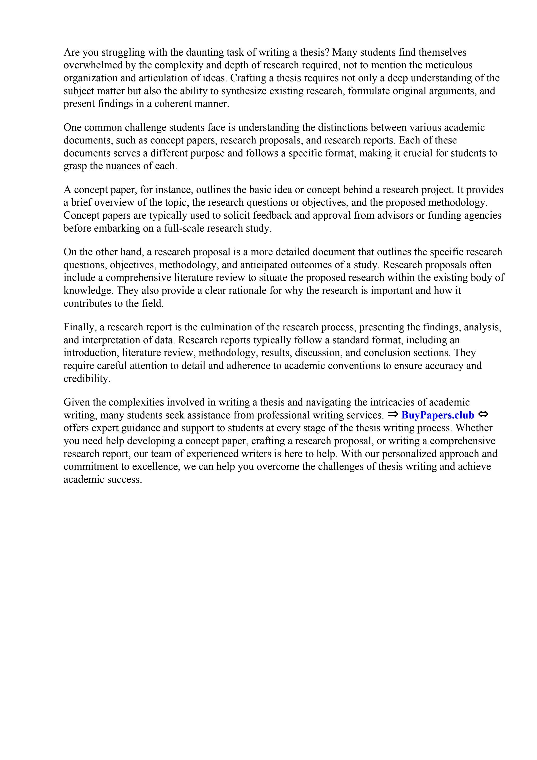 Difference Between A Concept Paper A Research Proposal And A Research ...