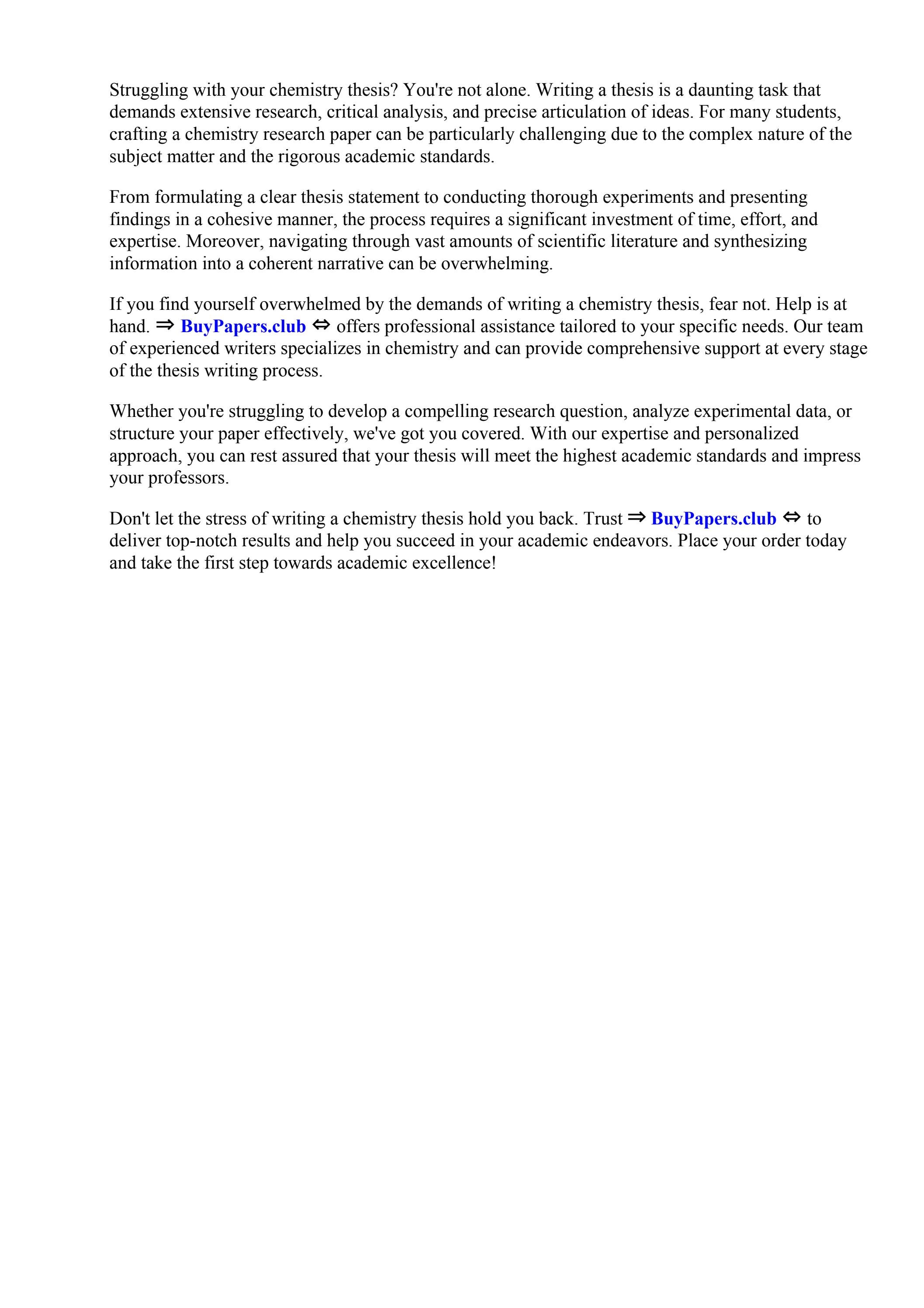 Topic Ideas For Chemistry Research Paper by Augusta University - Issuu