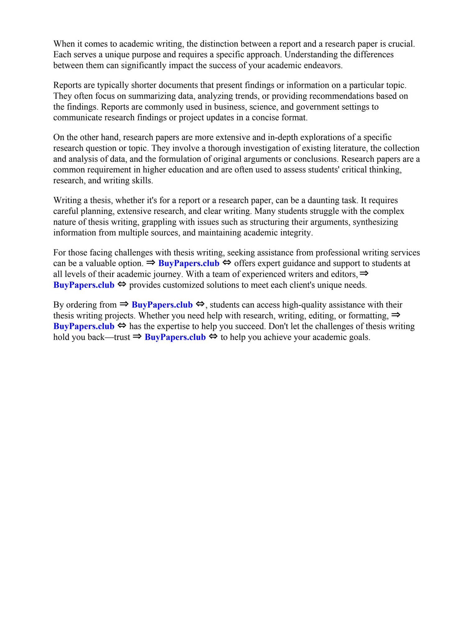 Report Vs Research Paper by University of South Carolina Upstate - Issuu