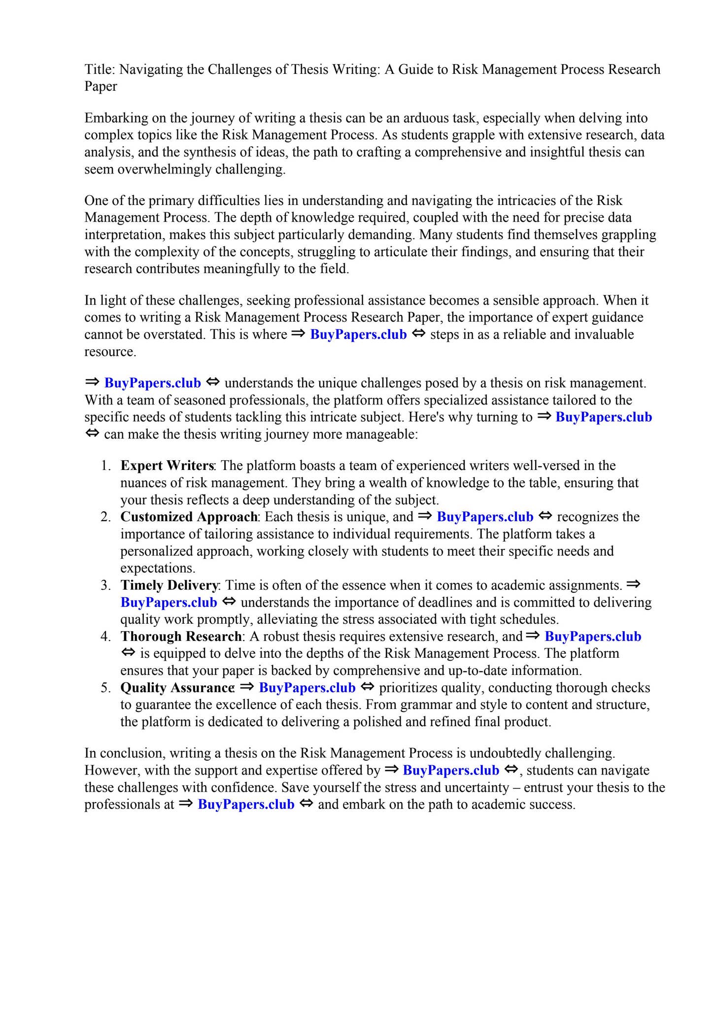 Risk Management Process Research Paper by Argosy University - Issuu