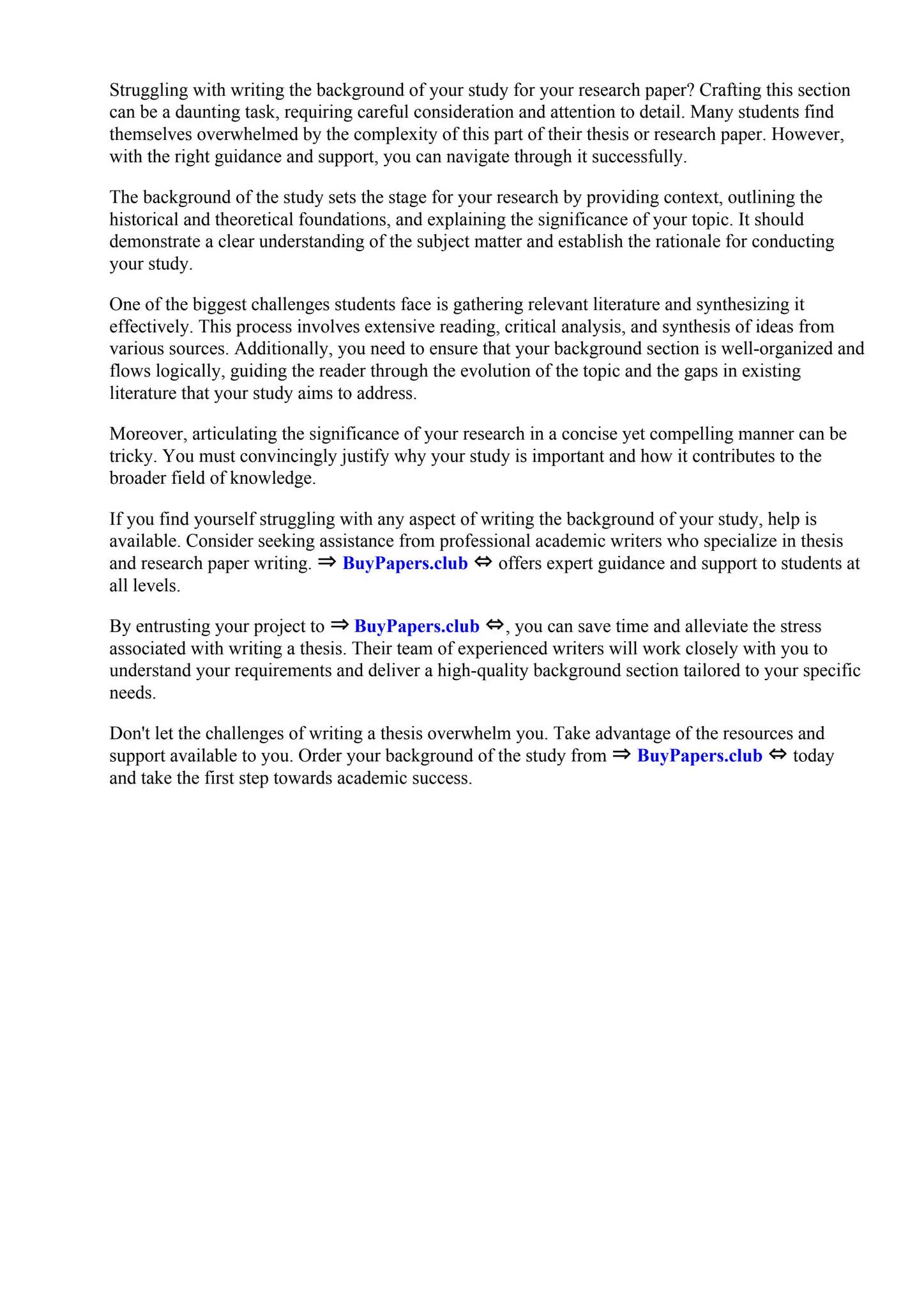 How To Write The Background Of The Study In A Research Paper by Argosy ...