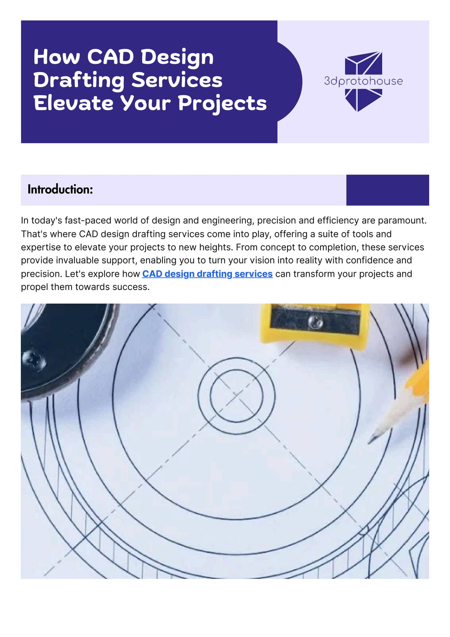 How CAD Design Drafting Services Elevate Your Projects by 3dprotohouse ...