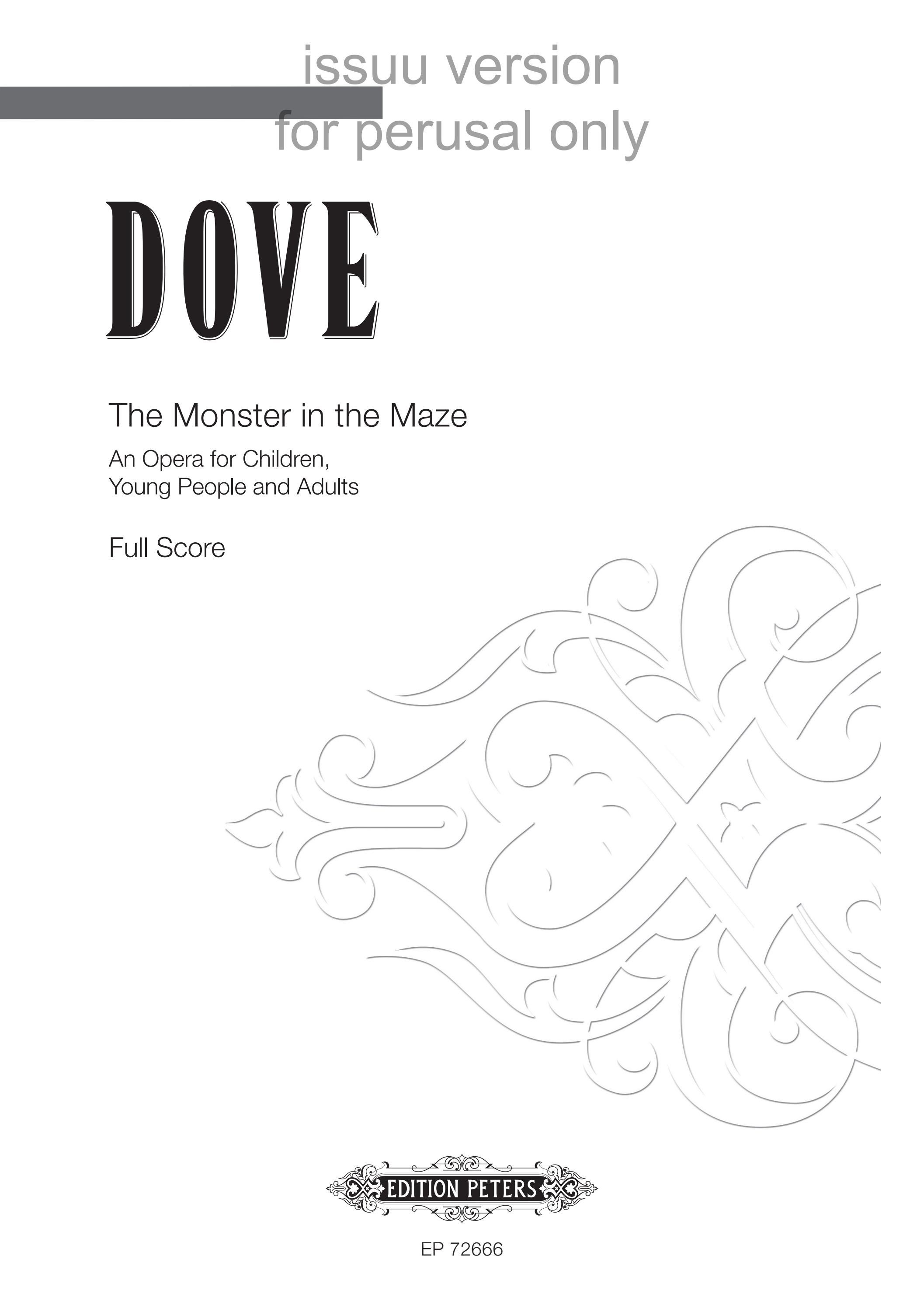 Dove THE MONSTER IN THE MAZE by ScoresOnDemand - Issuu