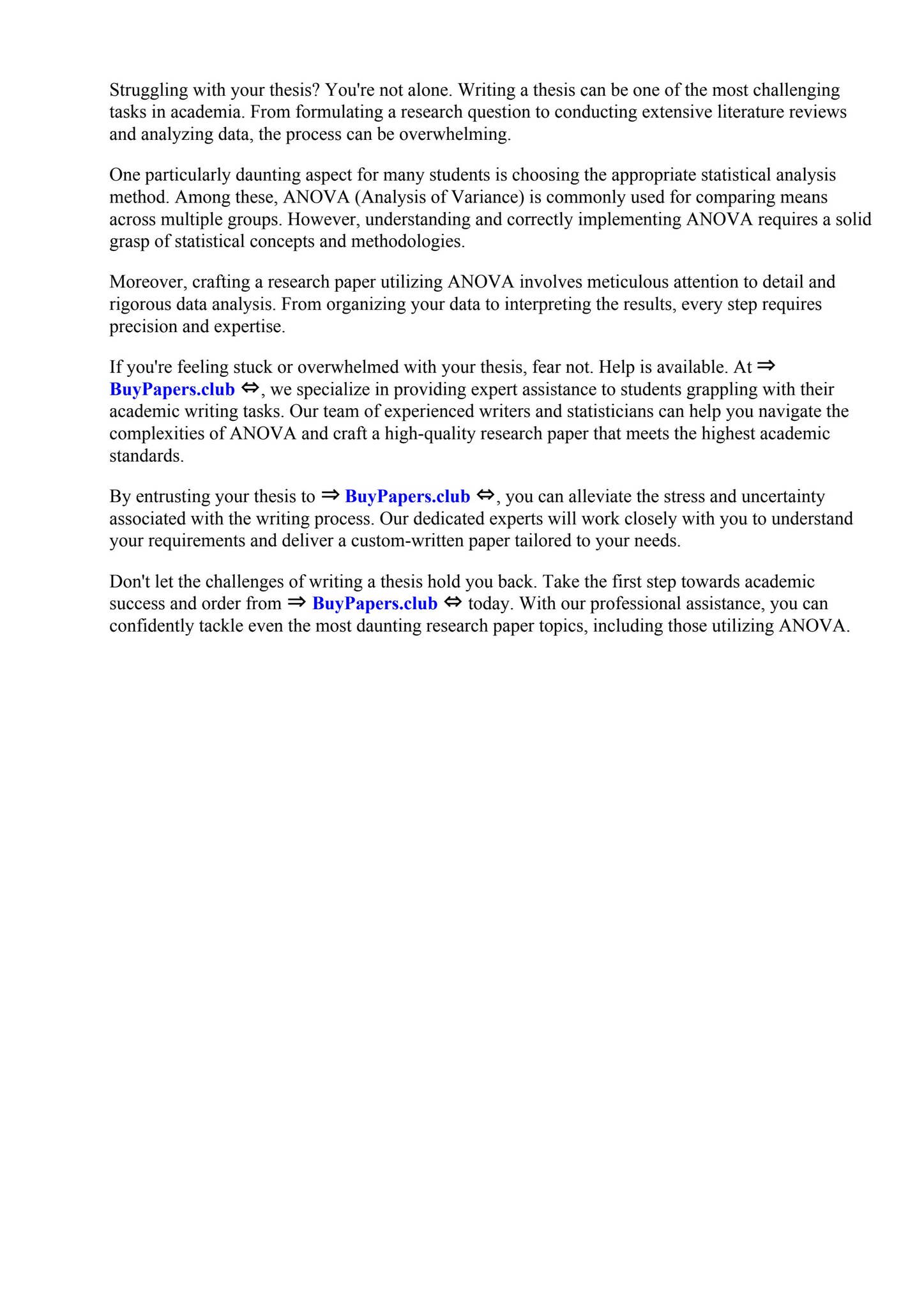 Example Research Paper Using Anova by Wingate University - Issuu